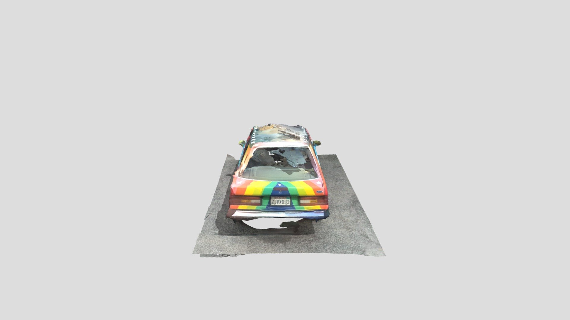 Sunshine rainbow star car-poly - Download Free 3D model by Retr0r4cer ...