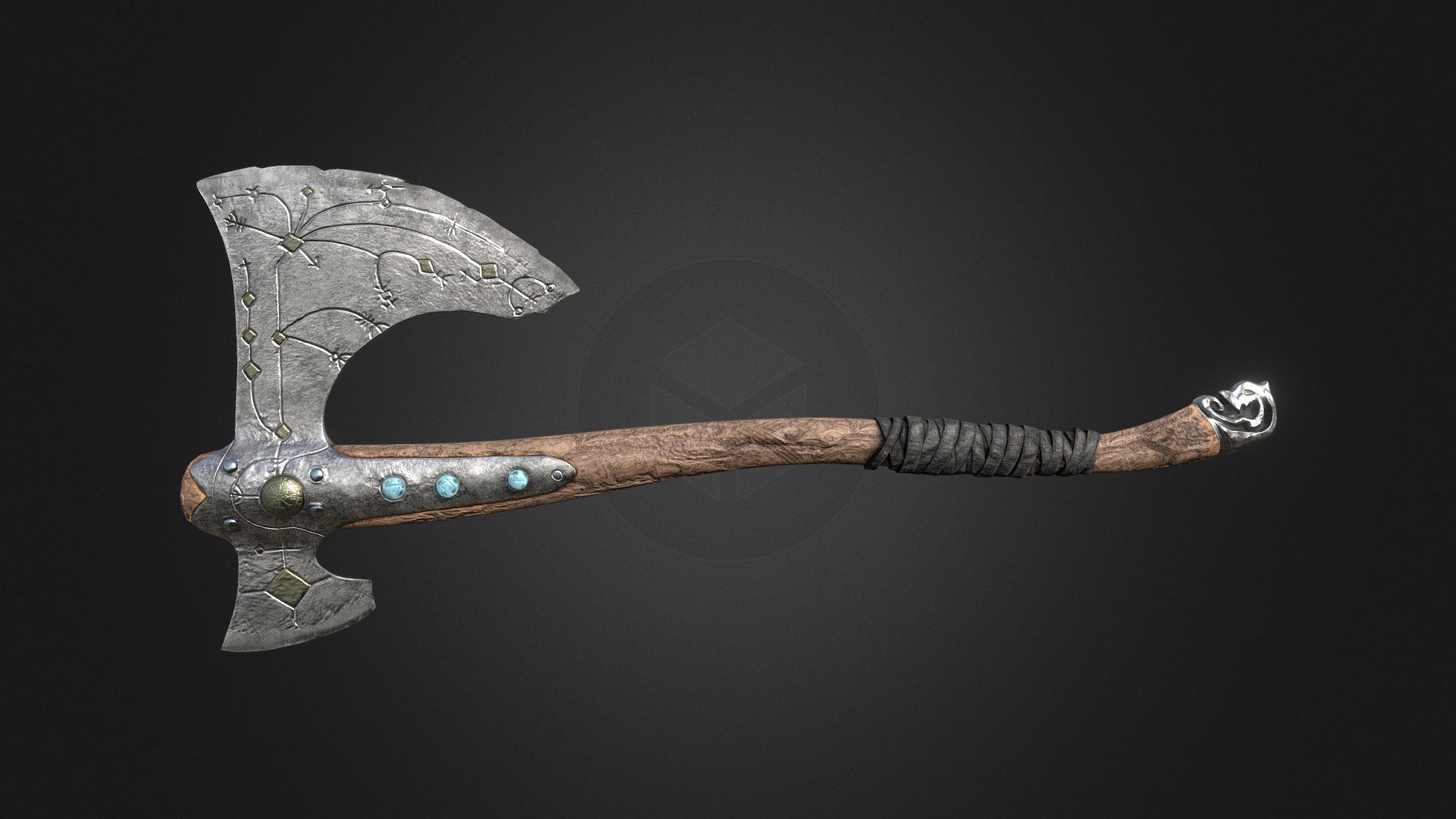 Leviathan Axe - God Of War Fanart - Clean - 3D model by SimonJEdwards3D ...