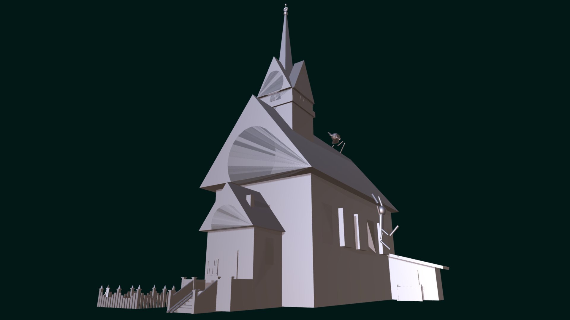 Building - Church - 3D model by Thememeshack [4730077] - Sketchfab