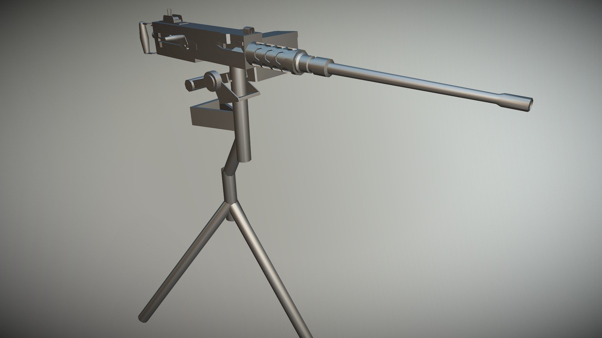 M2 browning Machine Gun - Download Free 3D model by Jawad Abedin ...