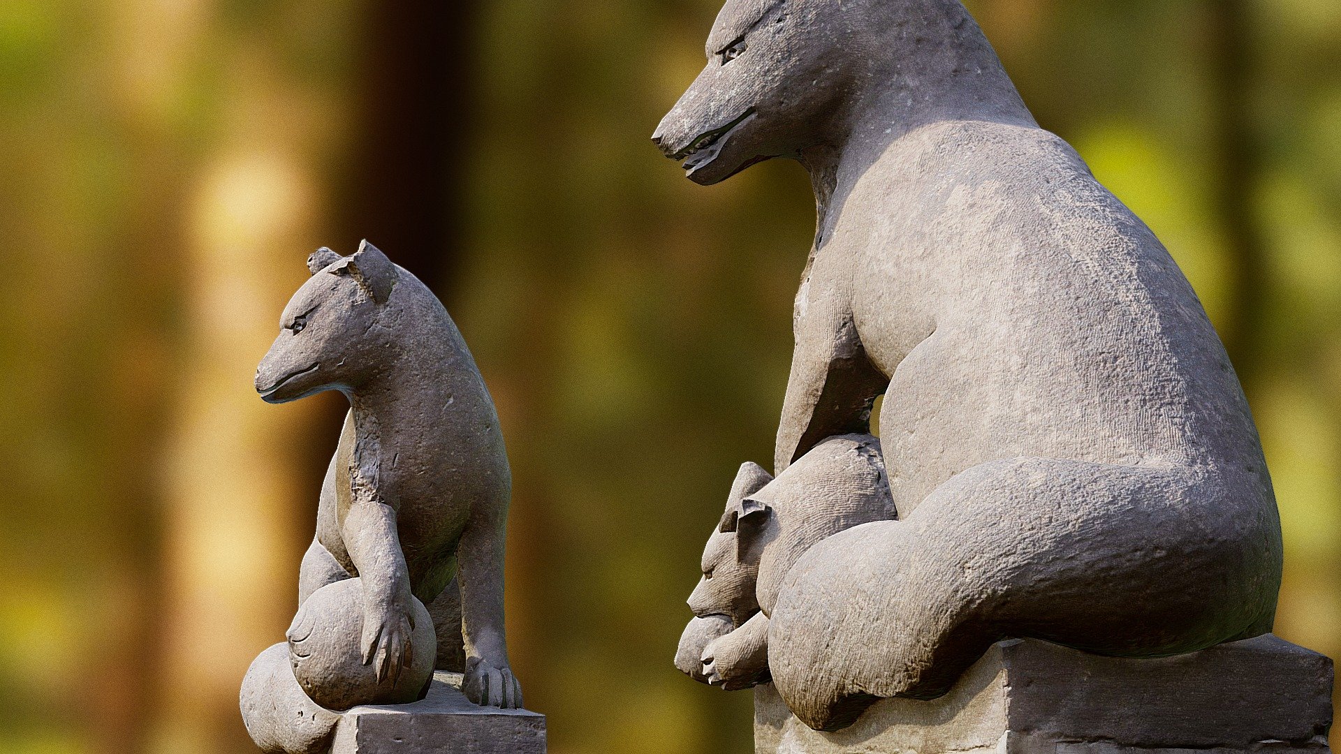 Inari Statue Twins (3DScan RAW) - 3D model by 3D scan studio "iris ...