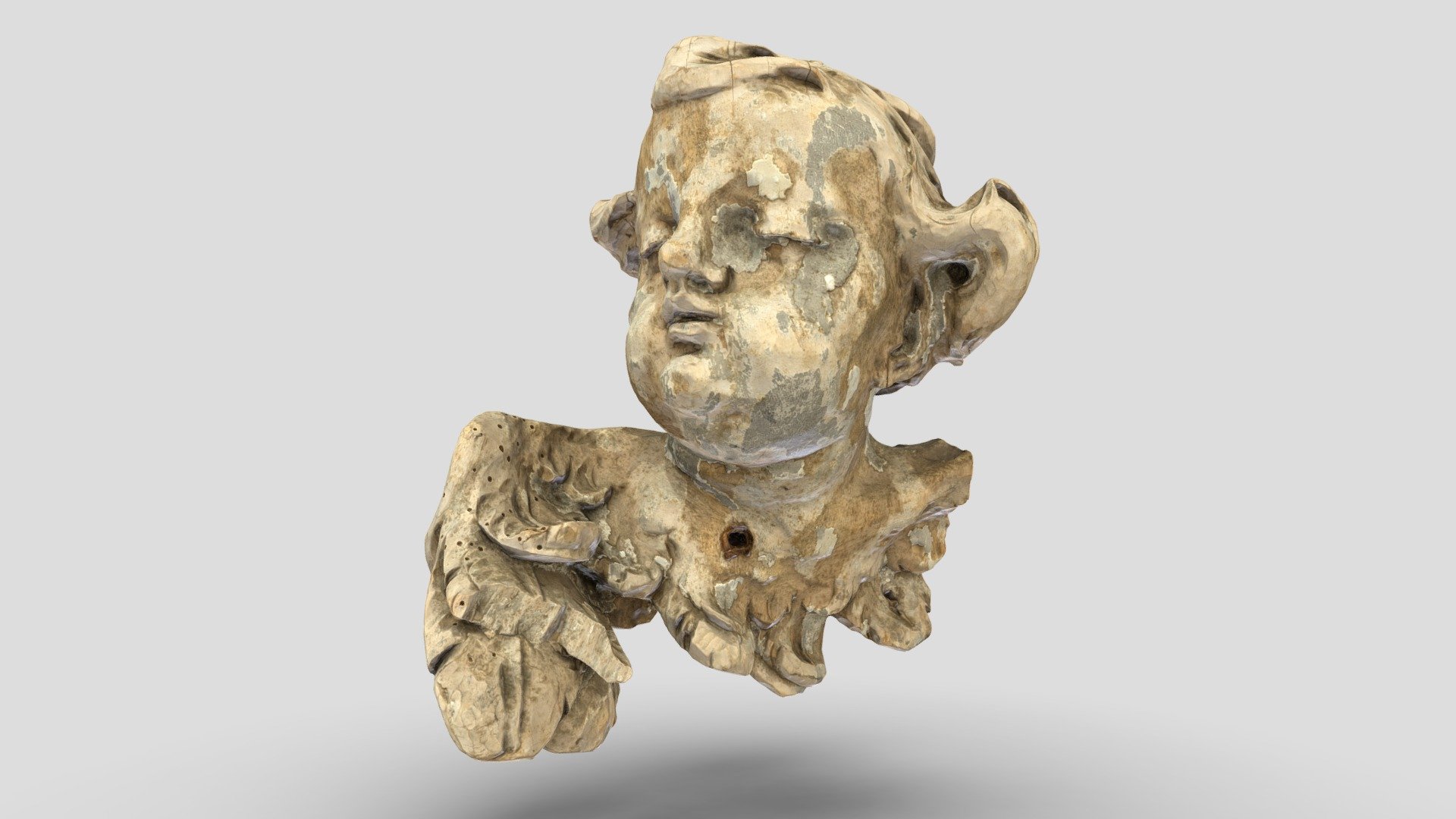 Winged Head of an Angel - 3D model by MyFutureHeritage [473d7a2 ...