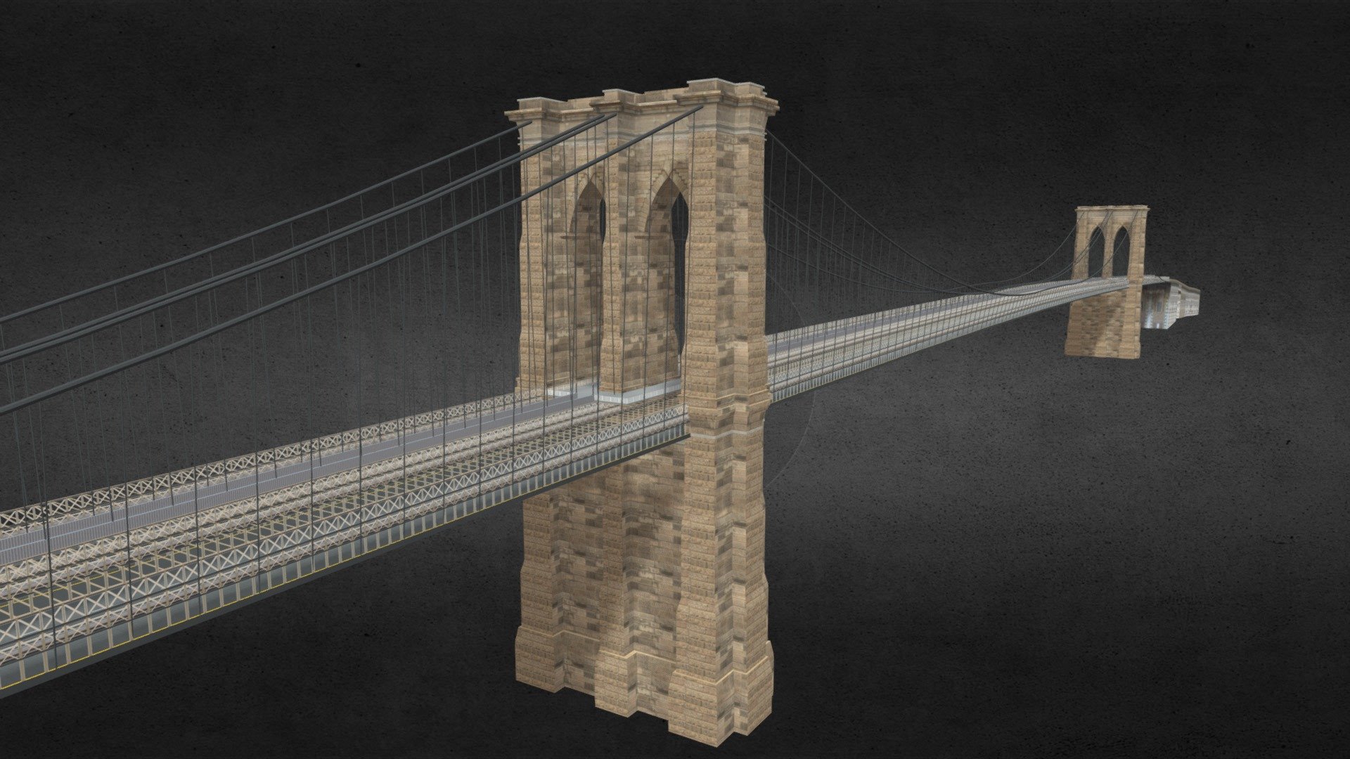 Brooklyn Bridge 3d model - 3D model by nuralam018 [473dbb0] - Sketchfab
