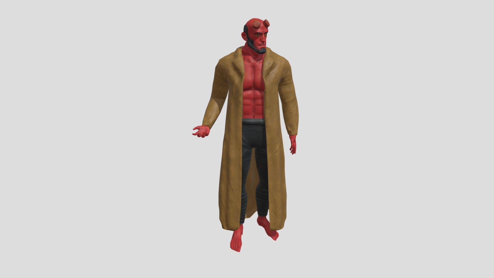 Handsome Hellboy - 3D model by Pizca [473dc1c] - Sketchfab