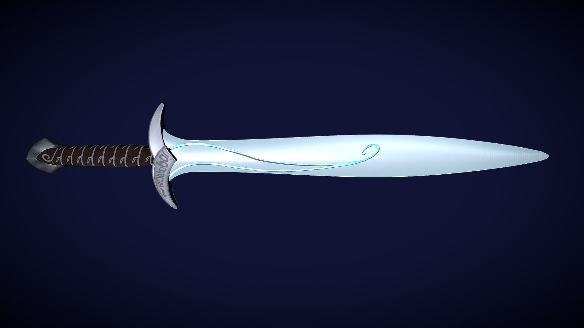 Bilbo's sword - Sting - 3D model by Orrik [473e6e8] - Sketchfab