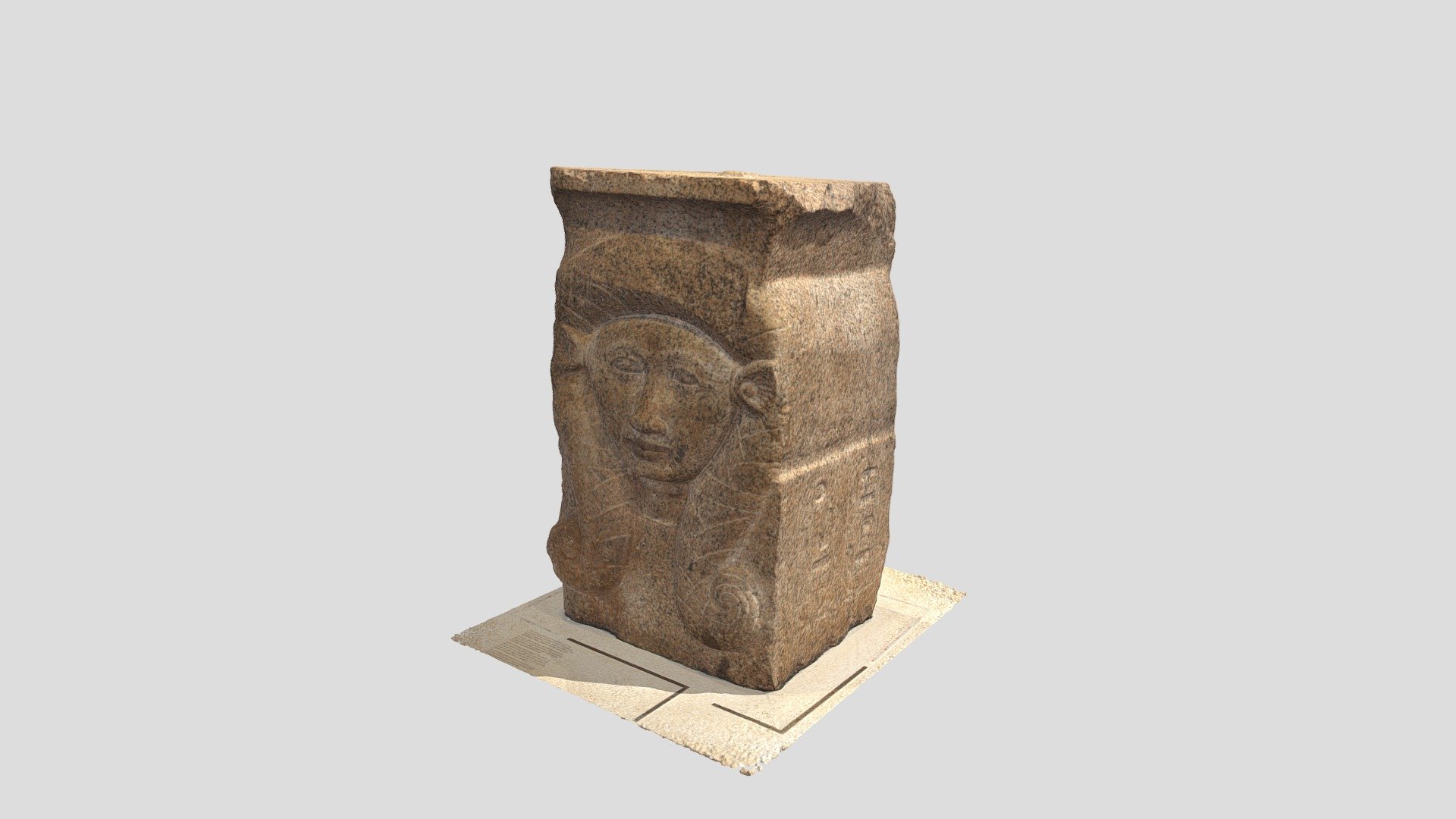 Column capital depicting Hathor - 3D model by Chau Chak Wing Museum ...