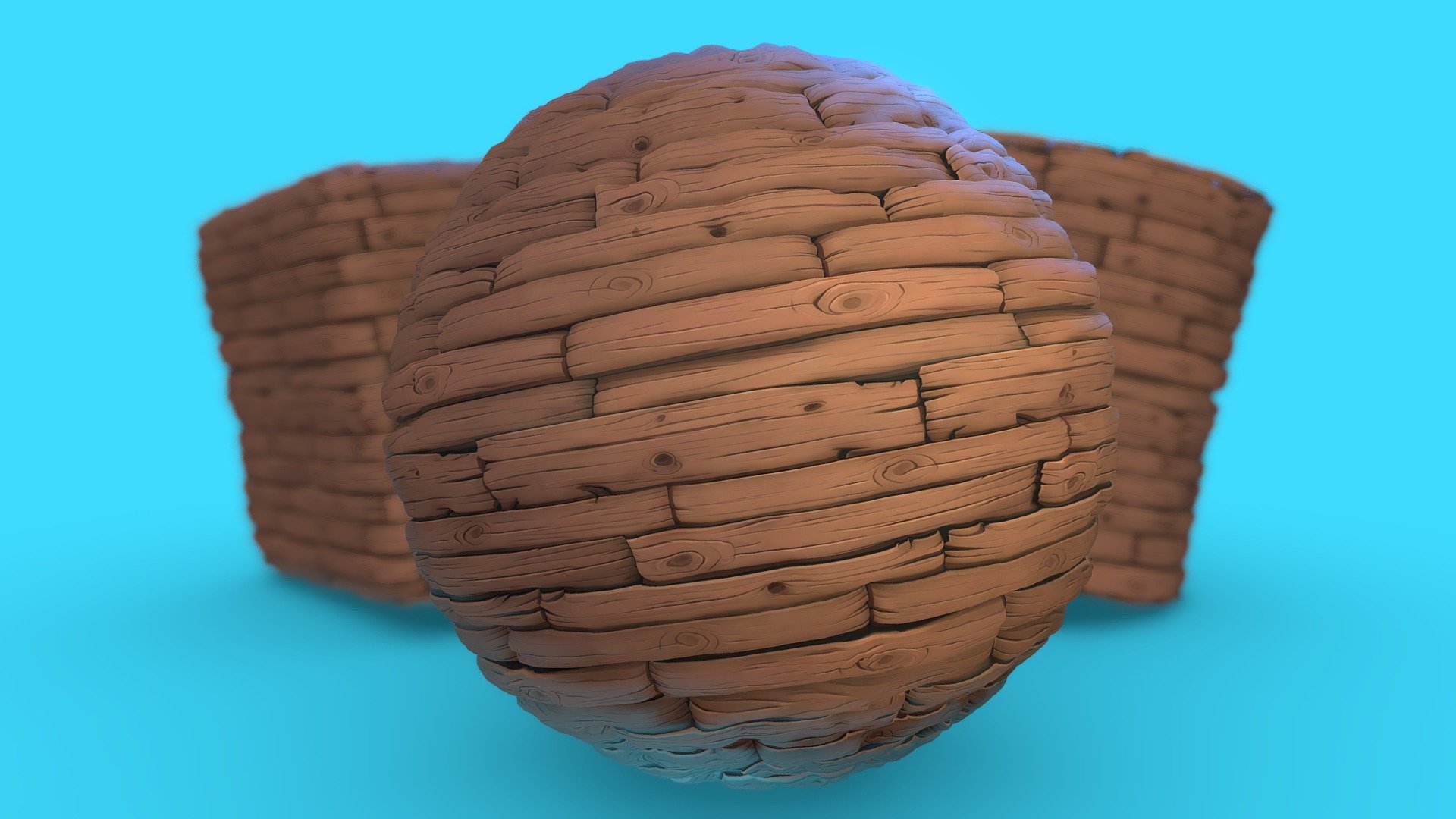 Stylized PBR Texture / Material Wood Planks - Buy Royalty Free 3D model ...