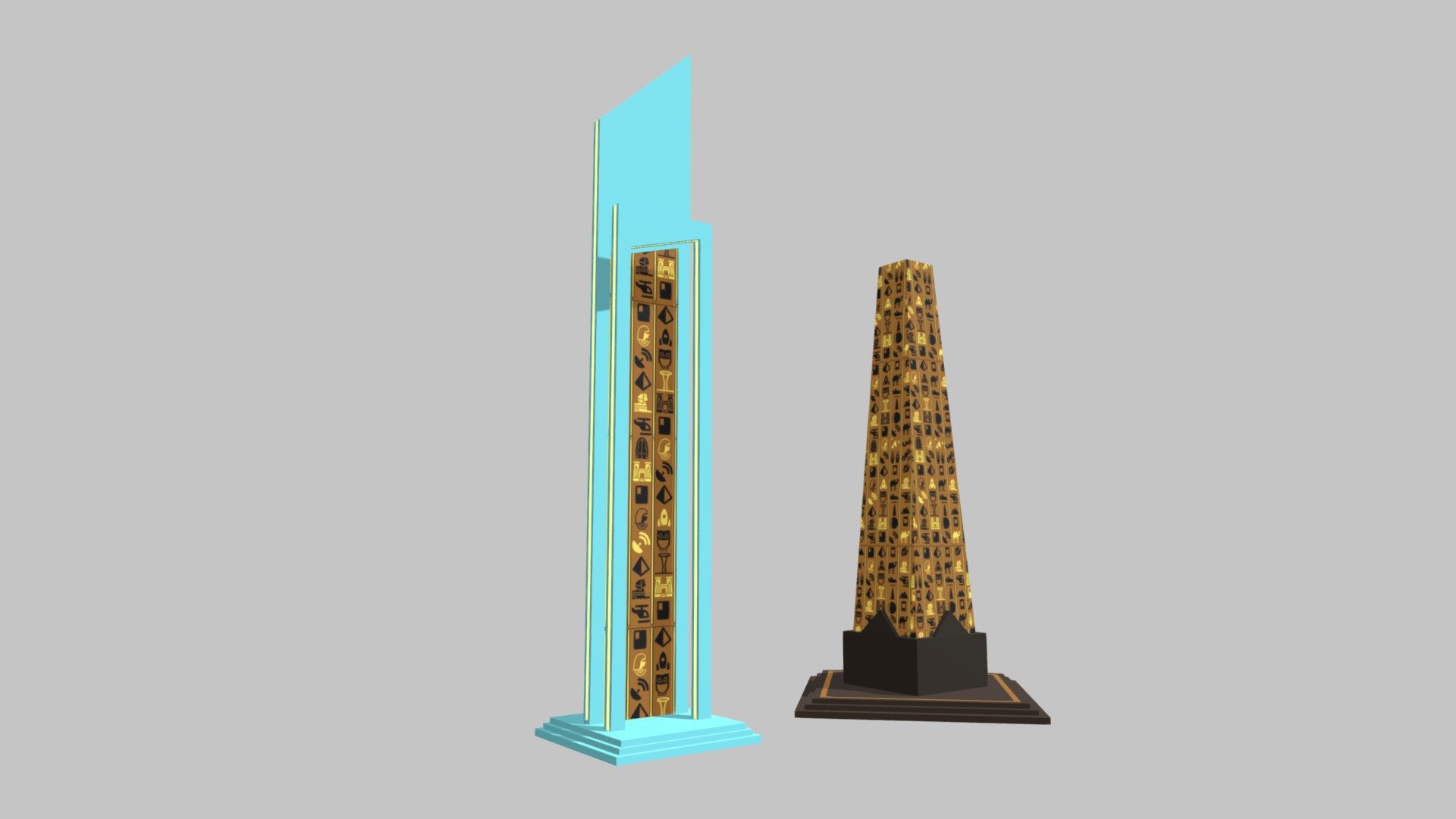 Modern Obelisks - 3D model by MotazinVR (@mumen.osman) [47415a0 ...