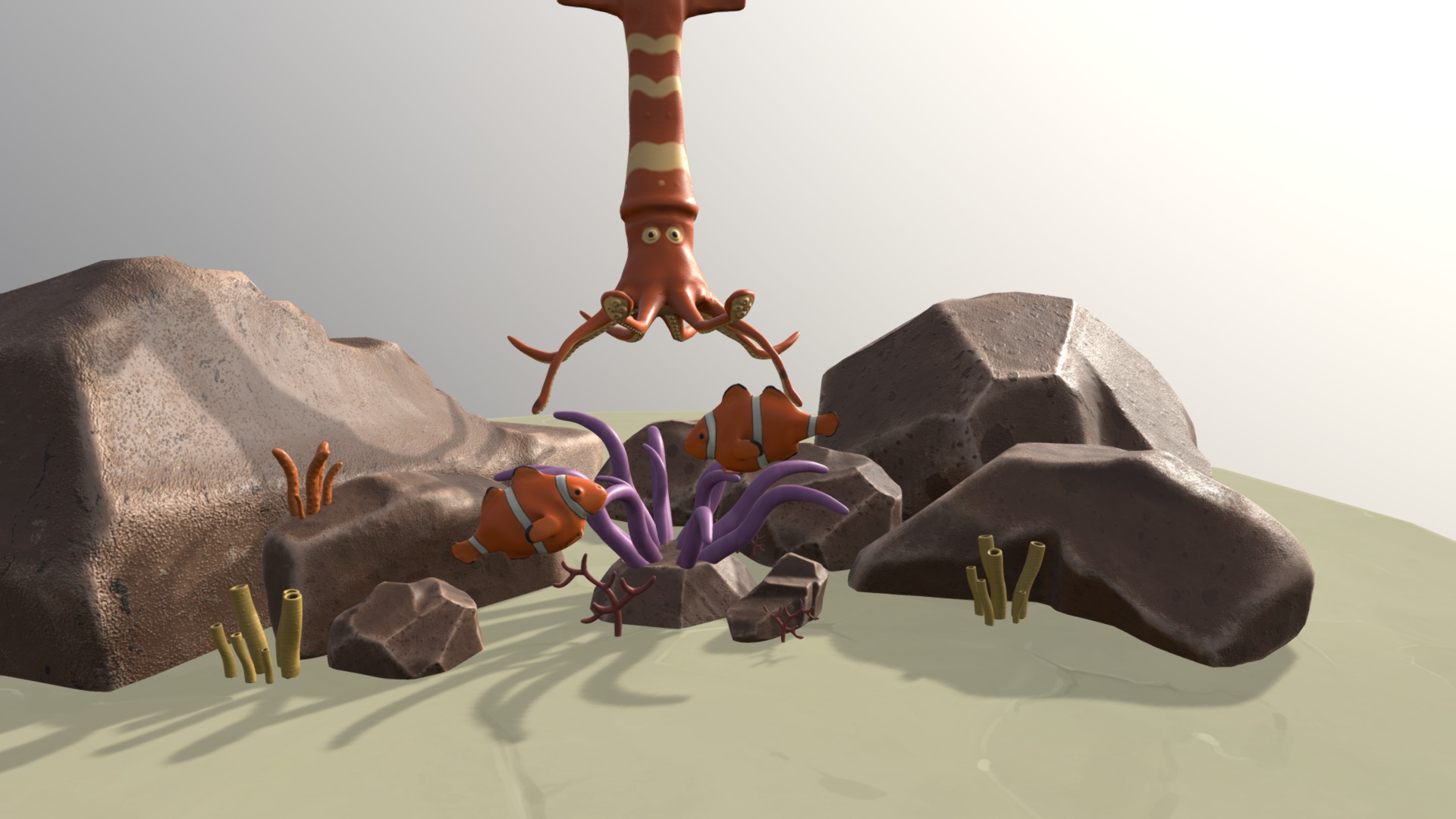 Underwater Scene - 3D model by Kennromm [4741cc5] - Sketchfab