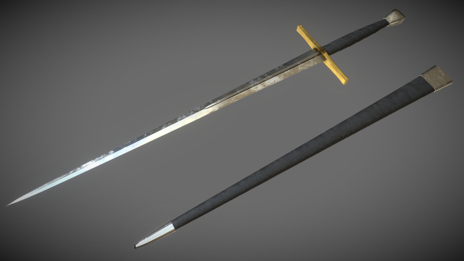 King's Long sword - 3D model by GameAssets3D [474524d] - Sketchfab