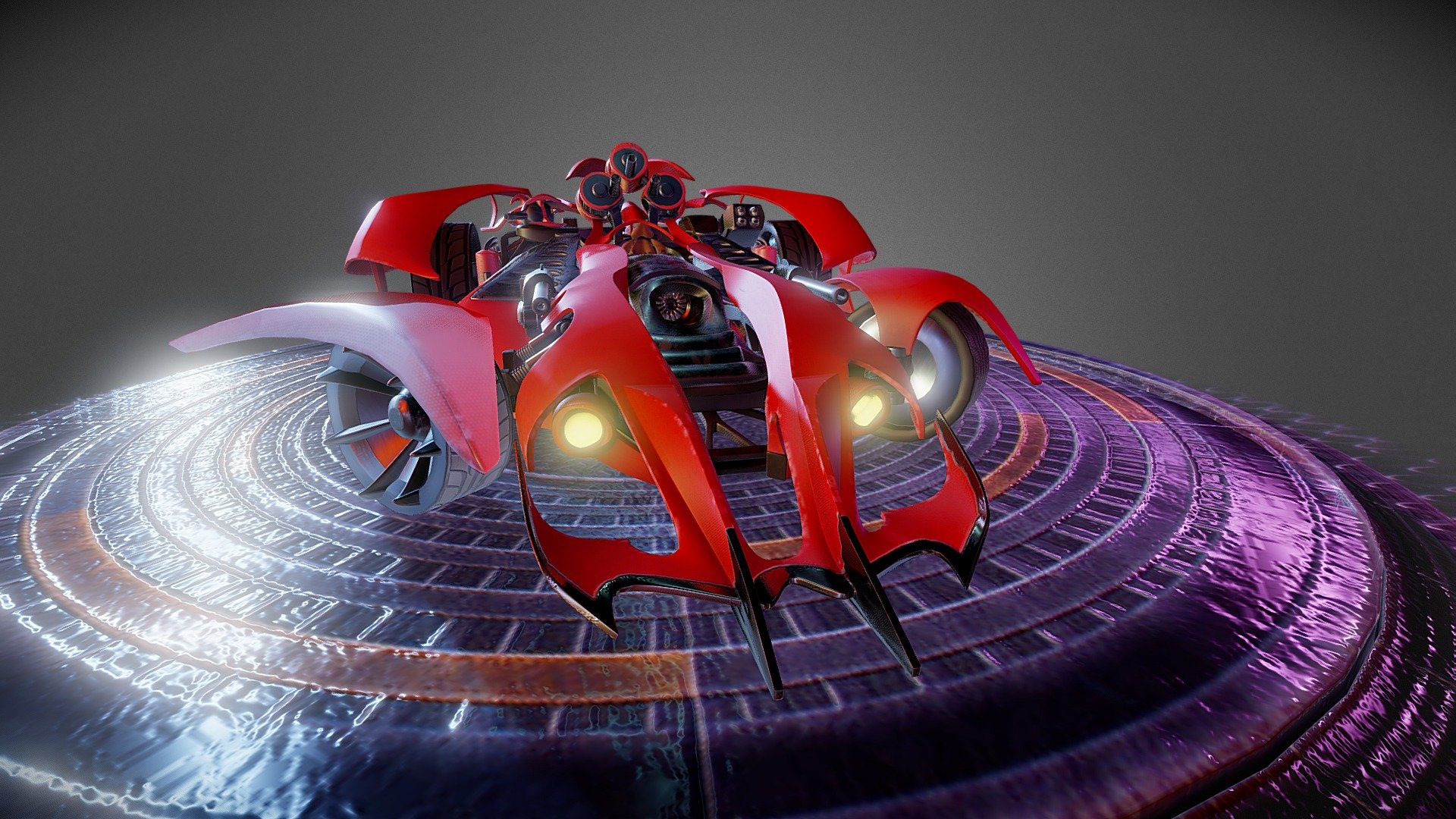 Battle car - 3D model by Aleksey [4745340] - Sketchfab