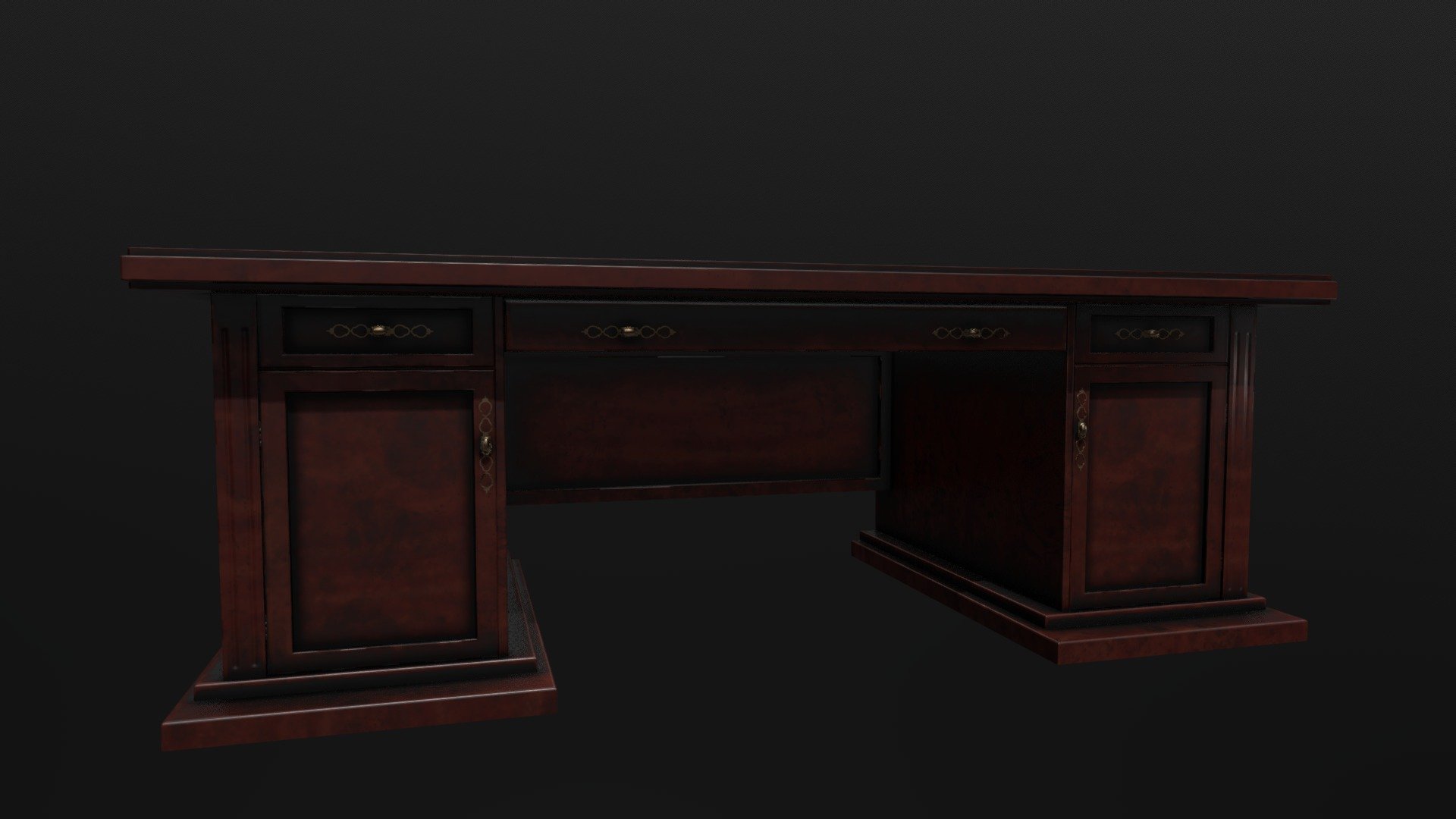 Noir Desk - Buy Royalty Free 3D model by Alx cm (@Alx_CM) [4747bdb ...