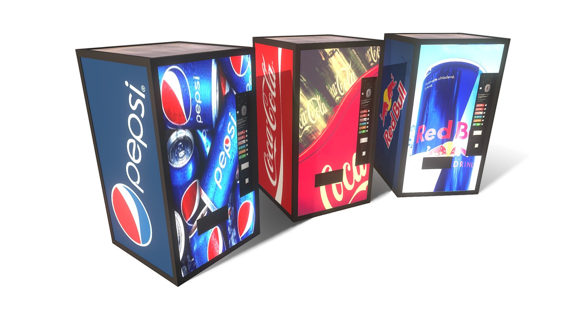Drink Machines Pack (Low Poly) - Buy Royalty Free 3D model by ...