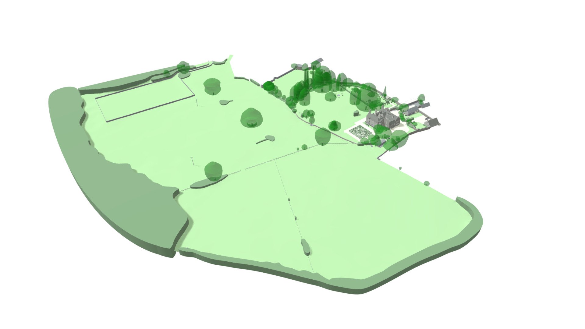 Combe House - 3D Building Model (E,C) - 3D model by Holding Page ...