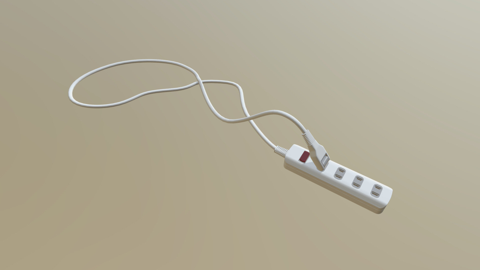 100% Authentic Japanese Extension Cord Socket - 3D model by papigiulio ...