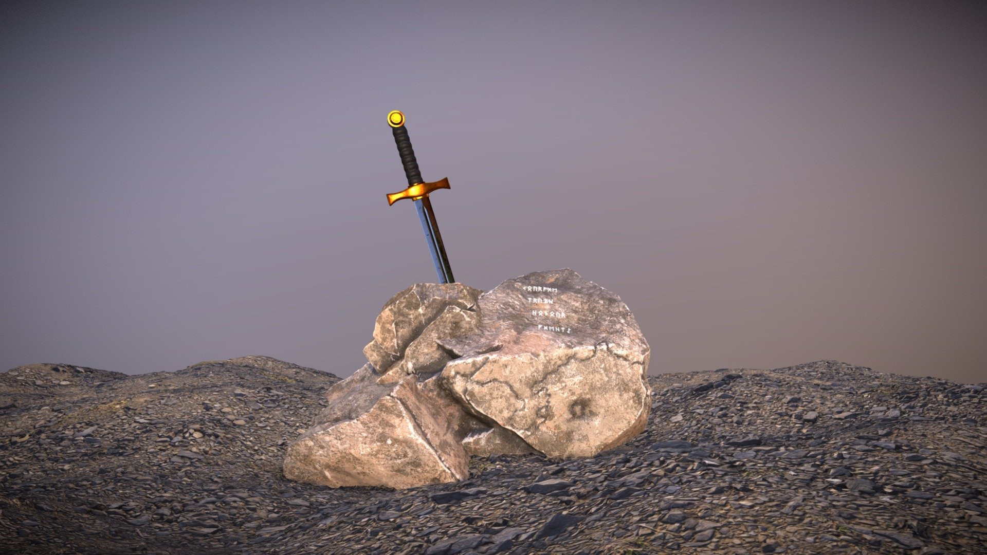 The Sword in the Stone - 3D model by Law (@FIXLAW) [474d87d] - Sketchfab