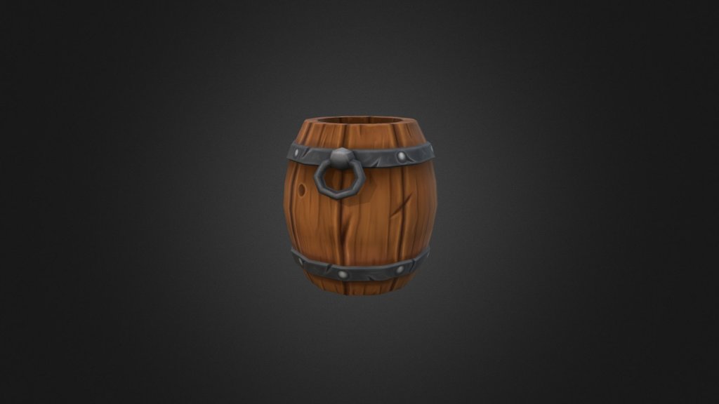 Cartoon Barrel - 3D model by Myriam [474e38c] - Sketchfab