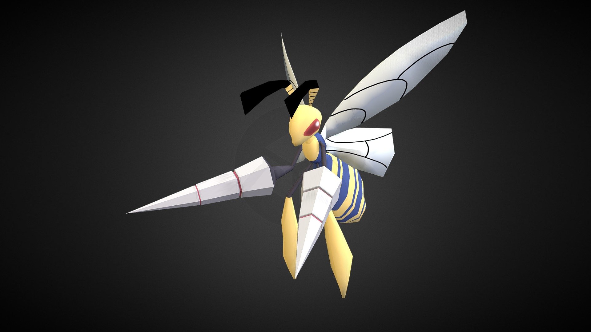 #Mega Beedrill - 3D model by whitelab [4750bc6] - Sketchfab