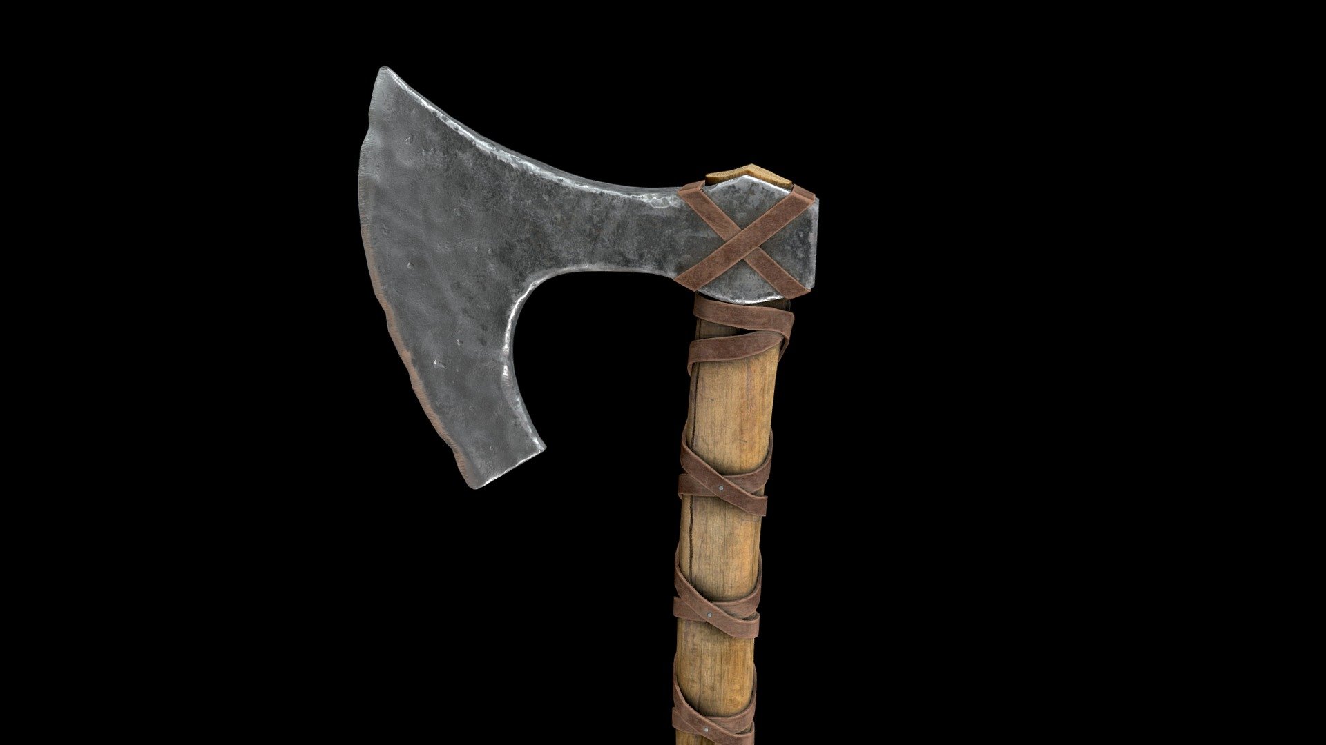 Two handed Viking Axe - 3D model by MurMuring [47551e4] - Sketchfab