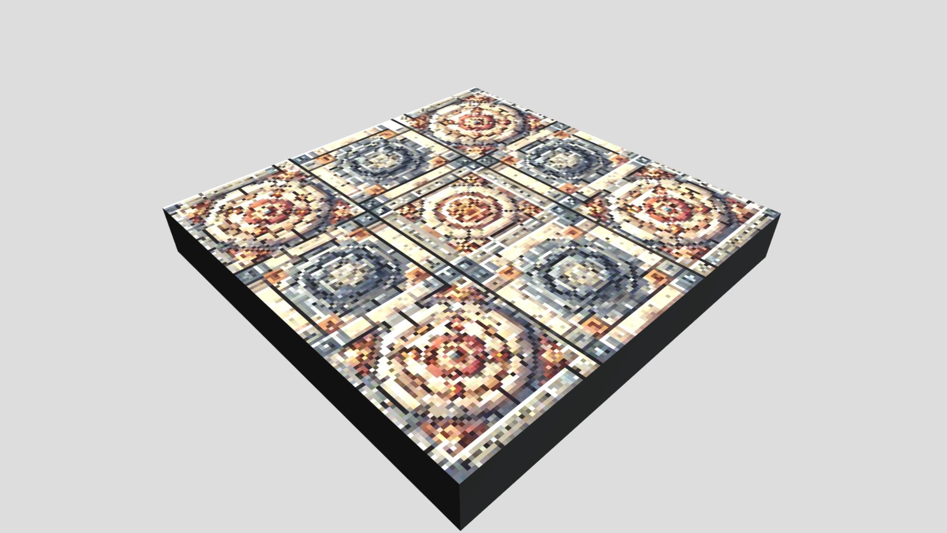 Pixel tile floor - Download Free 3D model by Mikito11 [47556dd] - Sketchfab