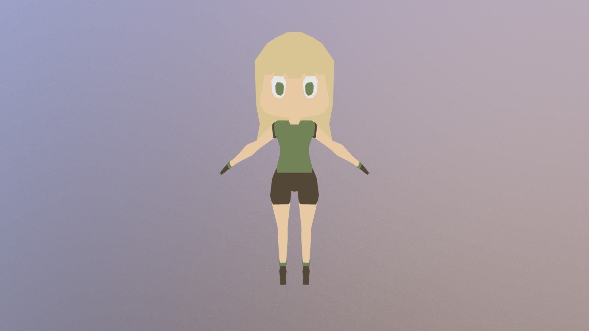 Girl Low Poly - Download Free 3D model by runewather [47588dd] - Sketchfab
