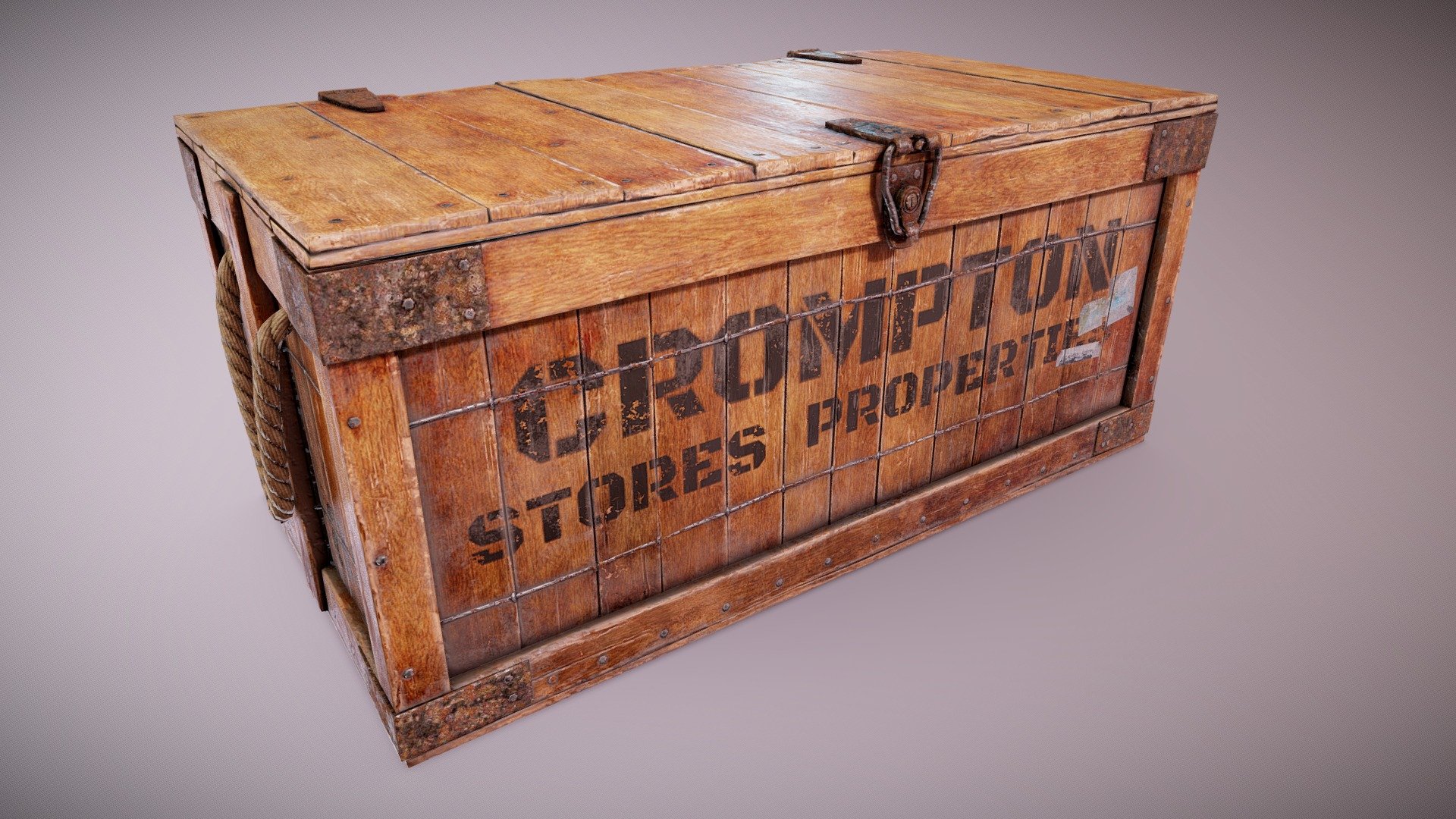 ATT - Old Shipping Crate 01 - PBR Game Ready - Buy Royalty Free 3D ...