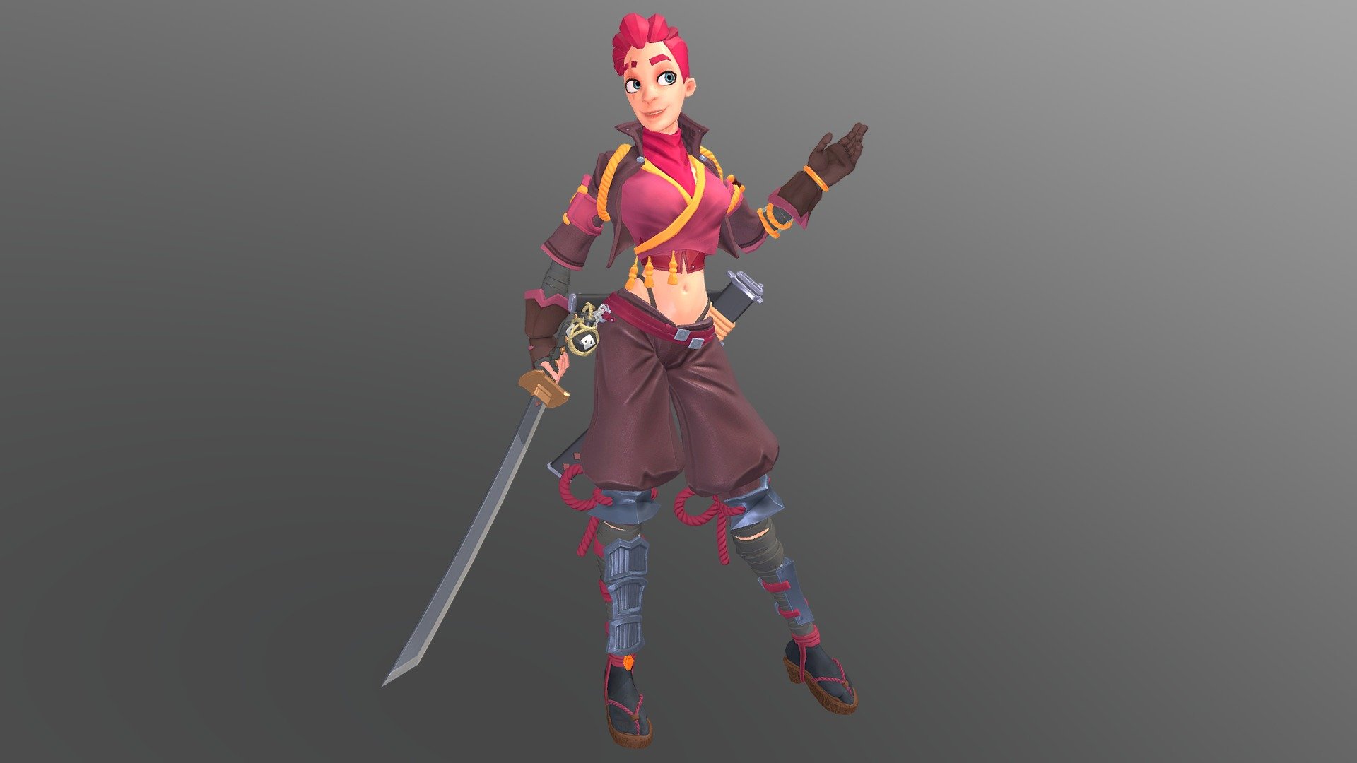 Shinobi Girl - 3D model by frost2511 [4759e34] - Sketchfab