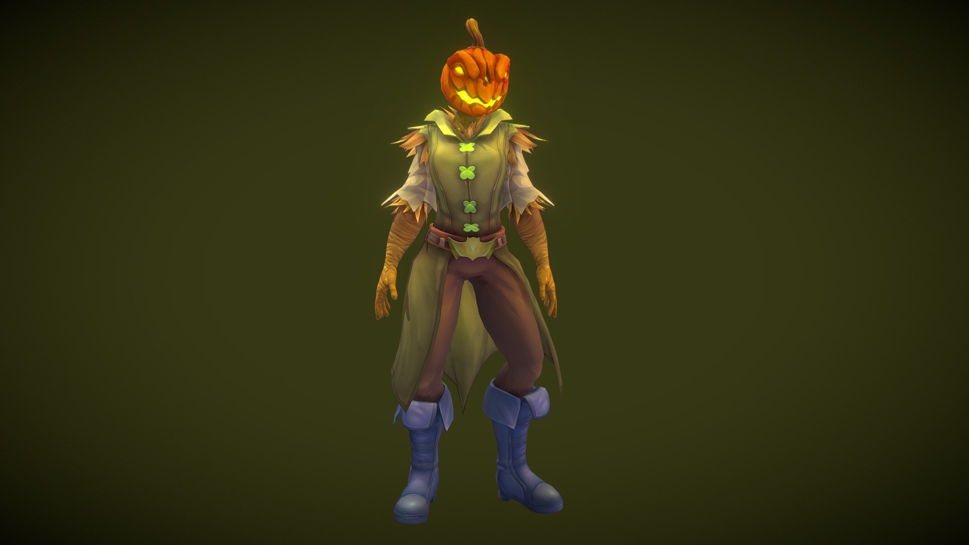 Stylized Orc Female Pumpkin(Outfit) - 3D model by N-hance Studio ...