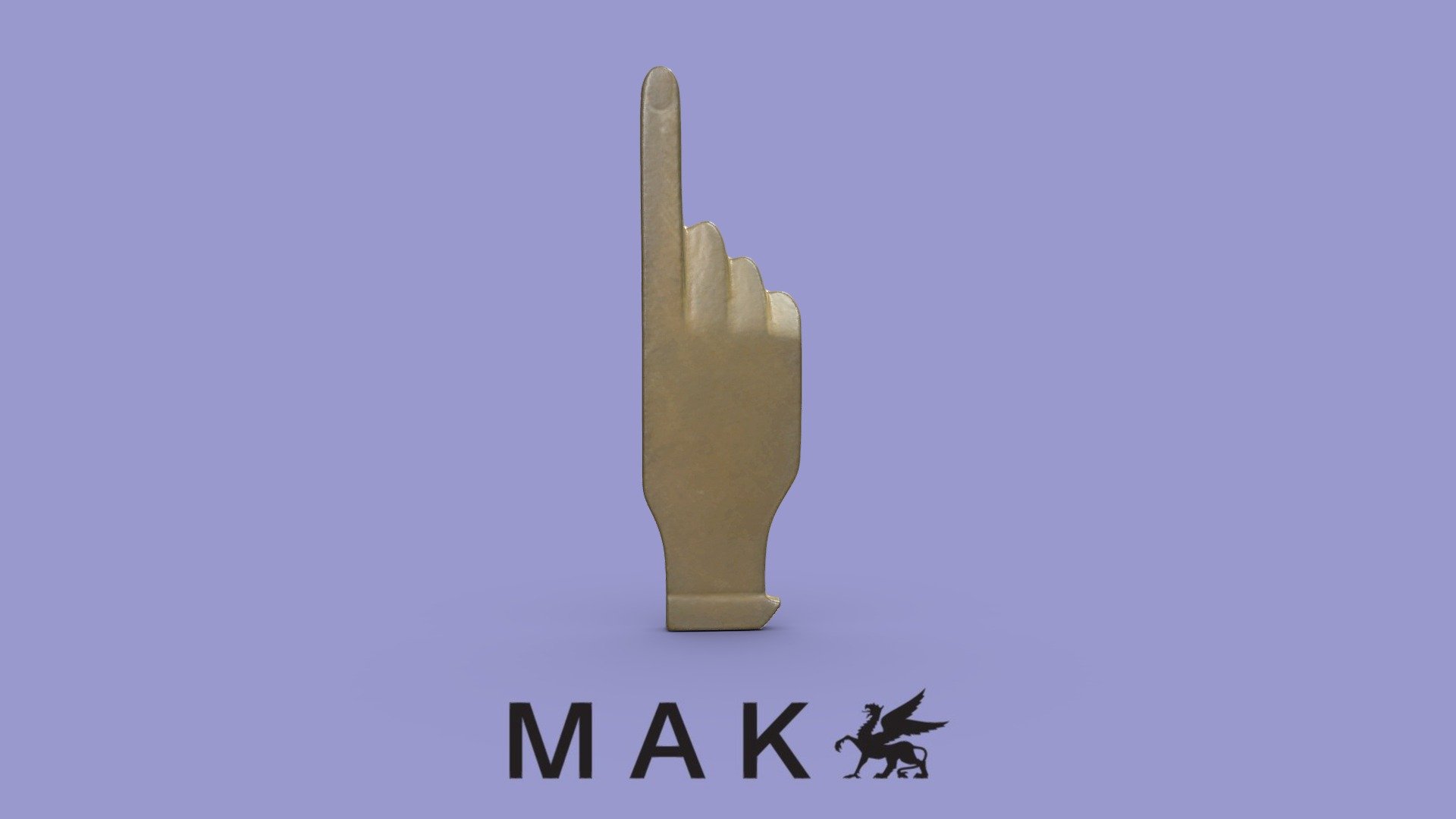 Right hand (index finger extended), Hagenauer - 3D model by MAK ...