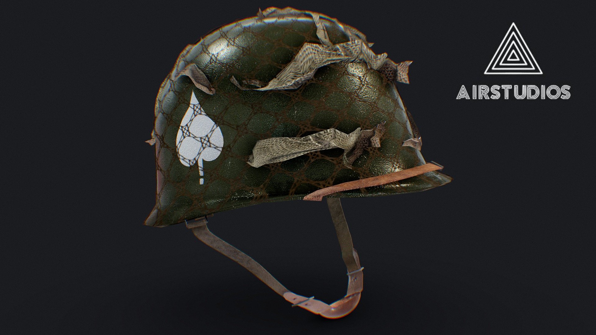 World War 2 US Paratrooper M1 Helmet - Buy Royalty Free 3D model by ...