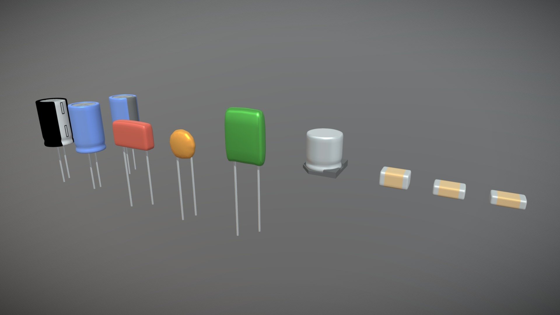 Capacitor Asset Pack - 3D model by julianiolo [4767e90] - Sketchfab