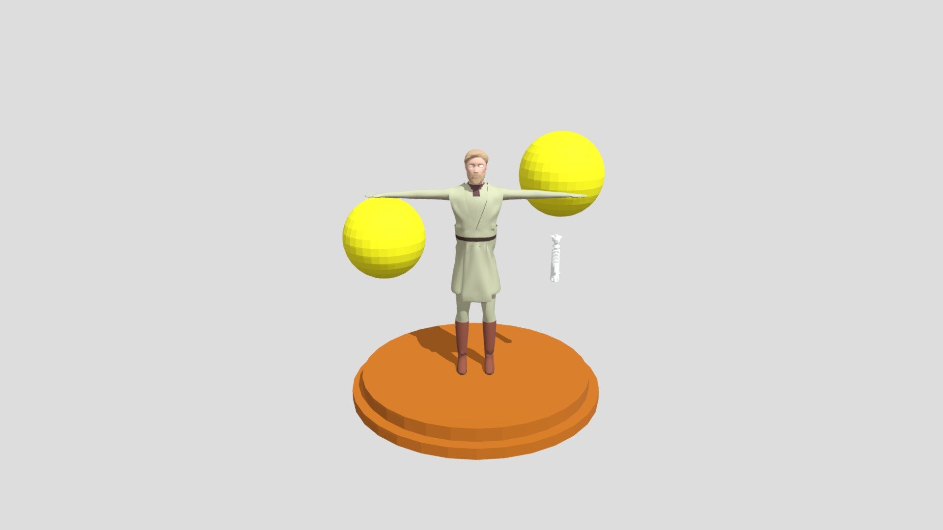 obi wan(completo) - 3D model by juaniorell16 [47686f7] - Sketchfab