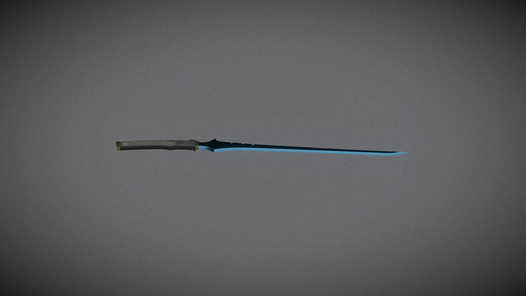 Blue Sword - 3D model by Yuuki Wesp (@narea) [476b072] - Sketchfab