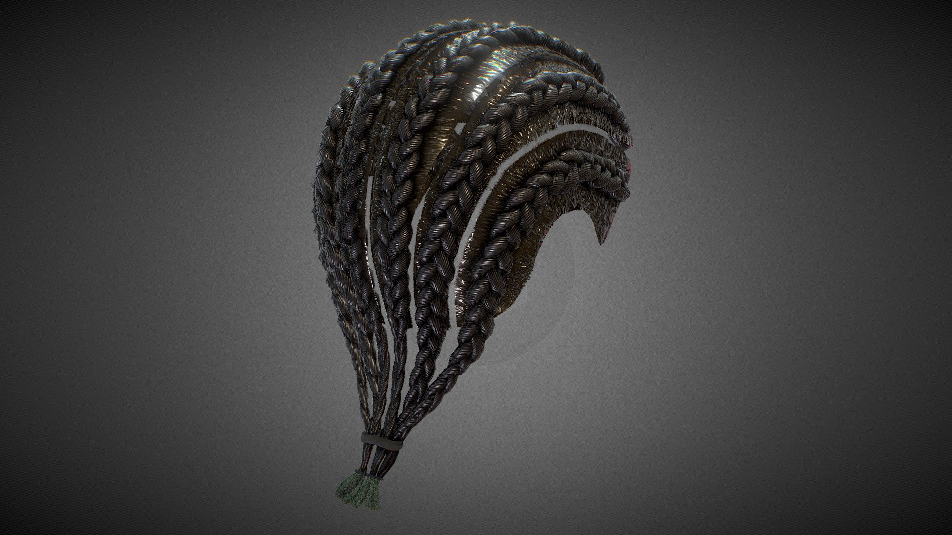 Braids Hairstyle - Buy Royalty Free 3D model by Tiko (@tikoavp ...