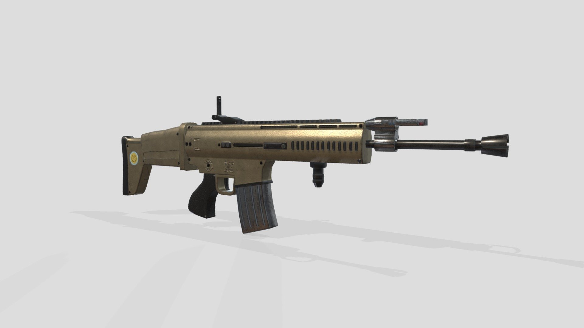 Scar Rifle - 3D model by martiniano.izquierdo [476f36b] - Sketchfab