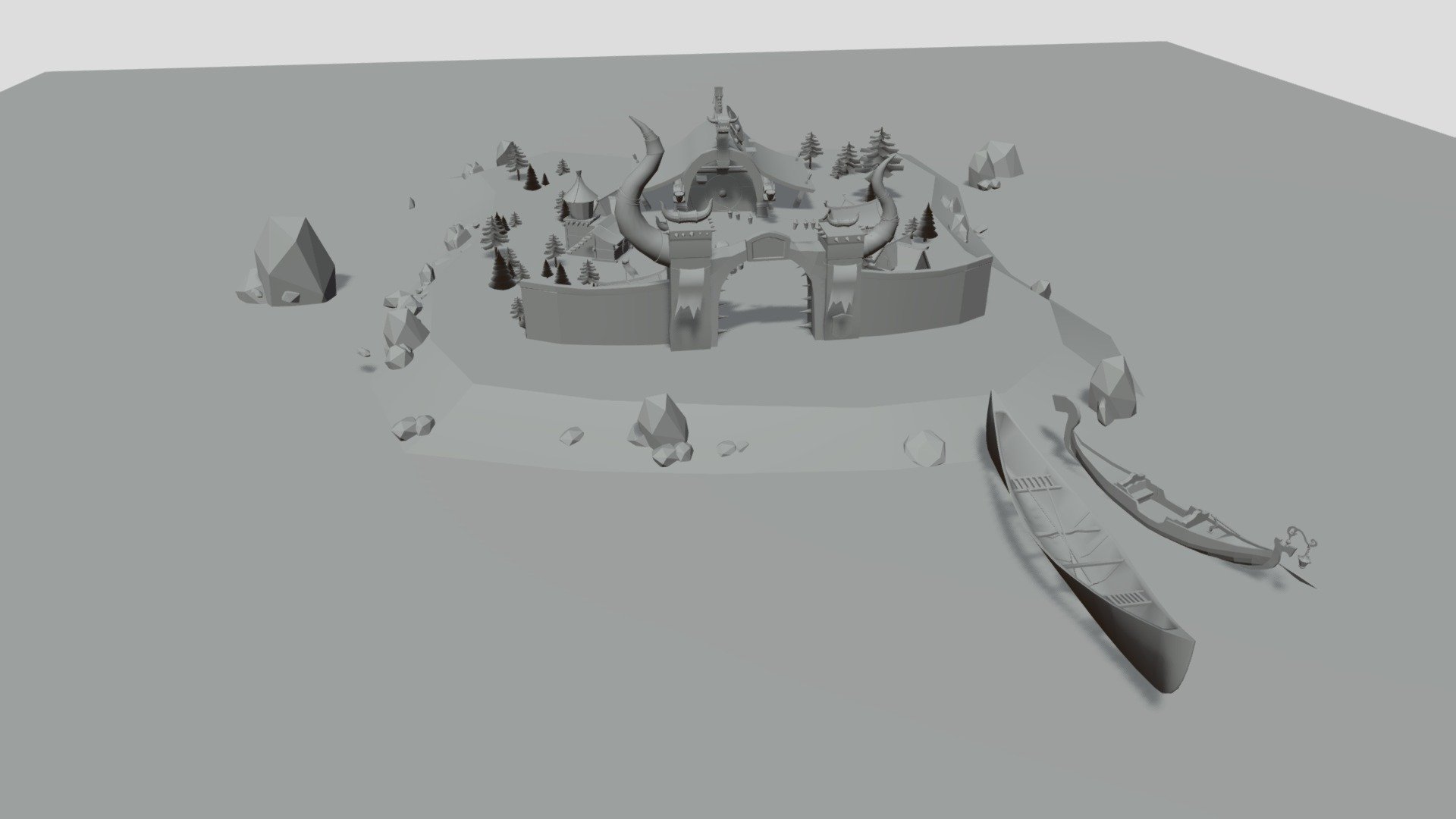 Viking environment - 3D model by Yui (@yuicee0212) [4770750] - Sketchfab