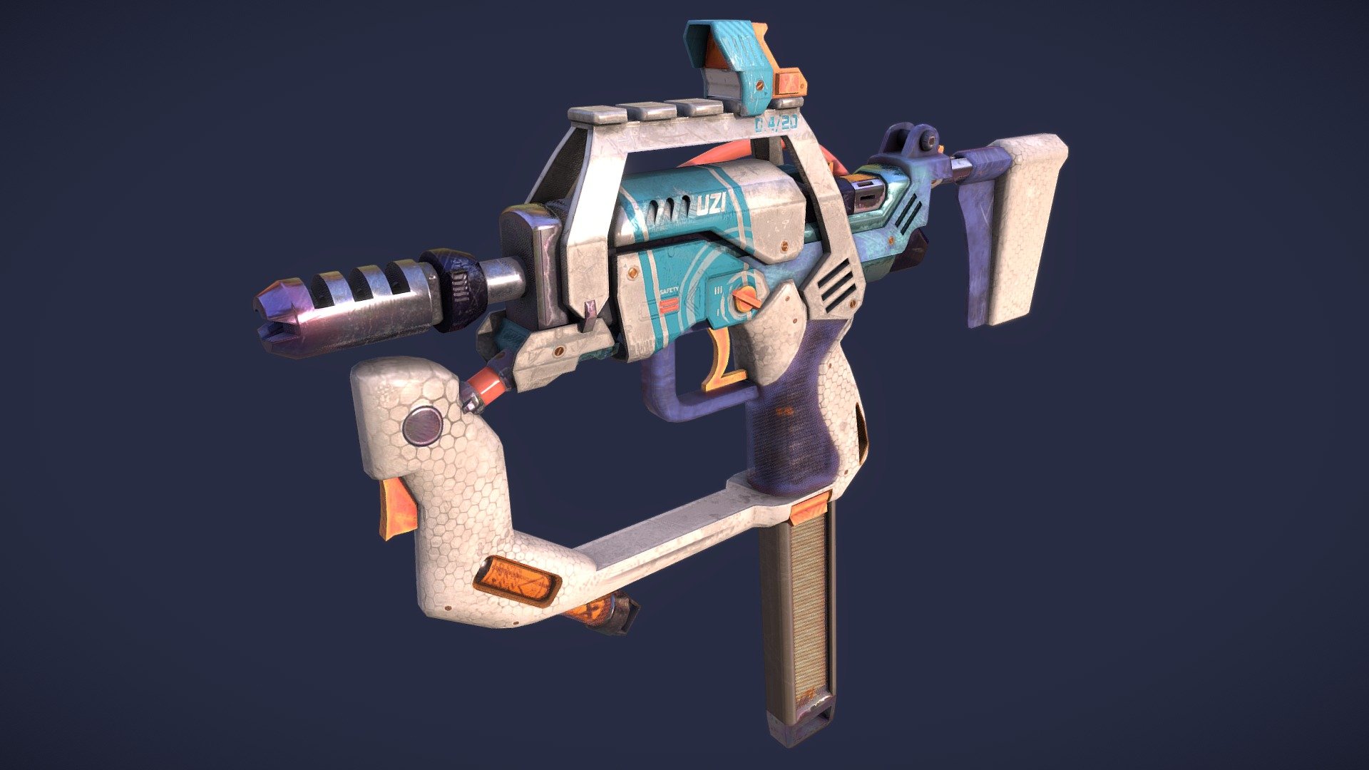 Futuristic UZI - 3D model by cocadancezar [4776a5f] - Sketchfab