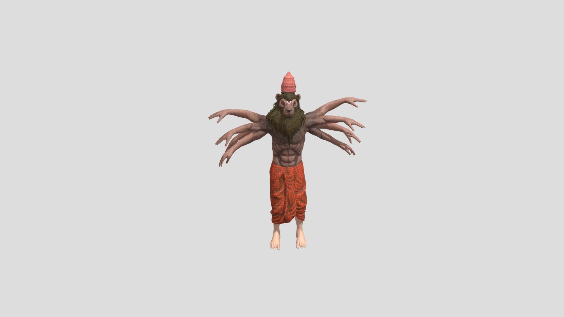 Narasimha God Variation 1 - 3D model by creative.avl [4777563] - Sketchfab