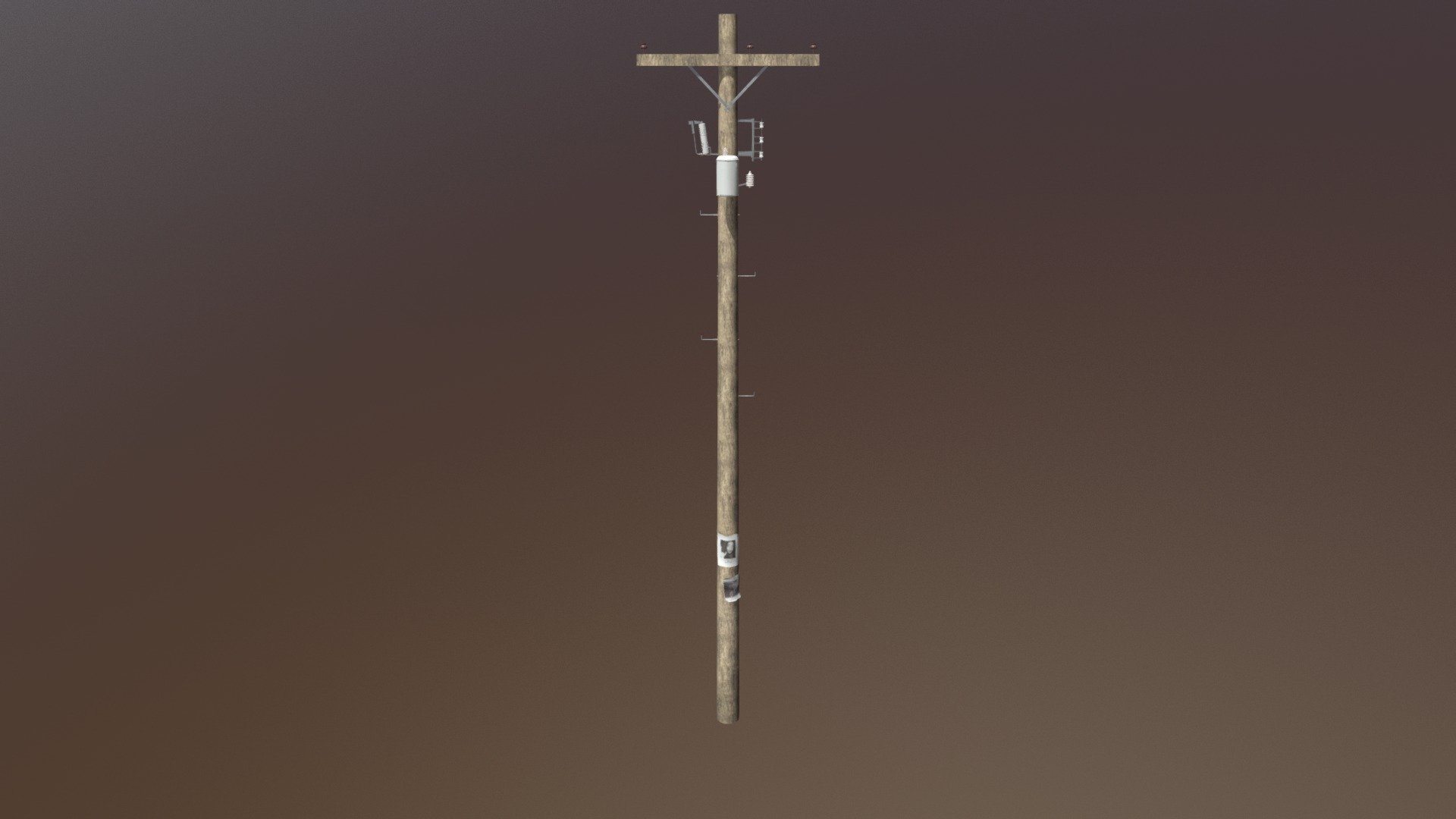 Telephone Pole - 3D model by nicoleshay [477b710] - Sketchfab