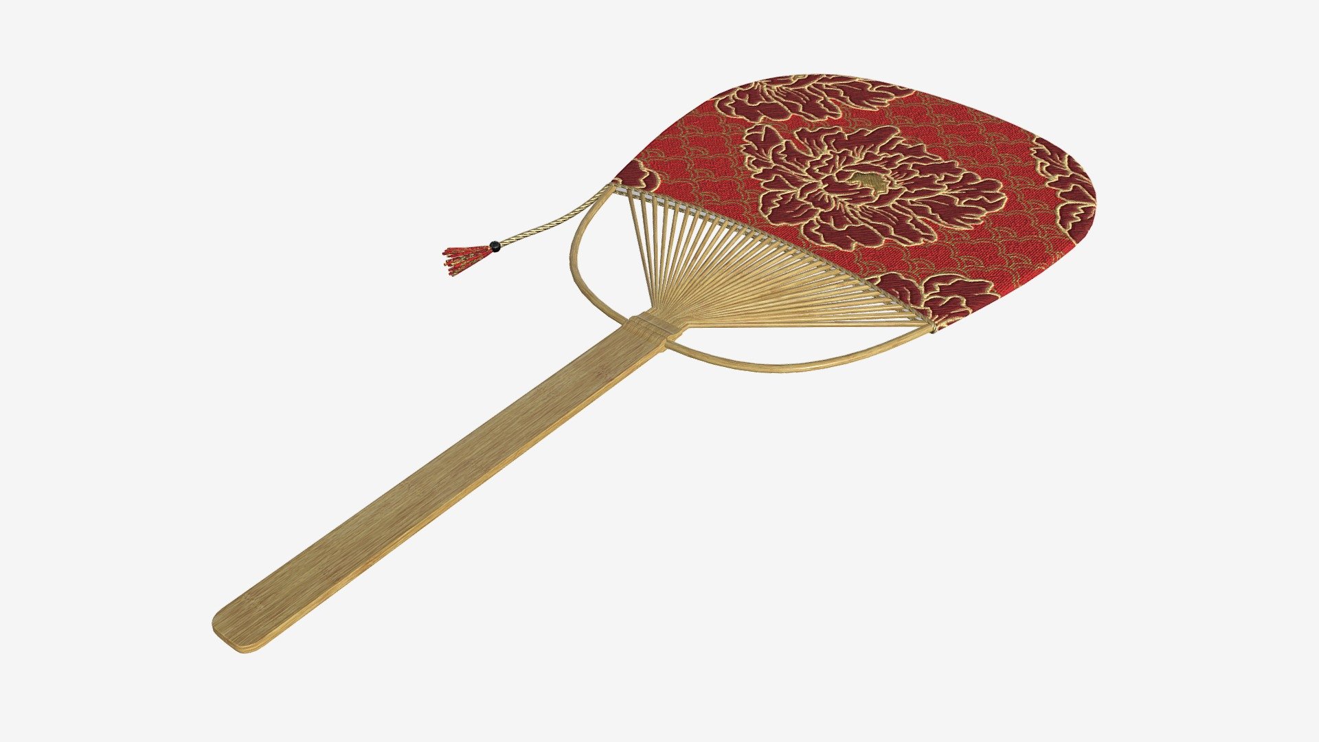 Japanese Uchiwa Hand Fan 04 - Buy Royalty Free 3D model by HQ3DMOD ...
