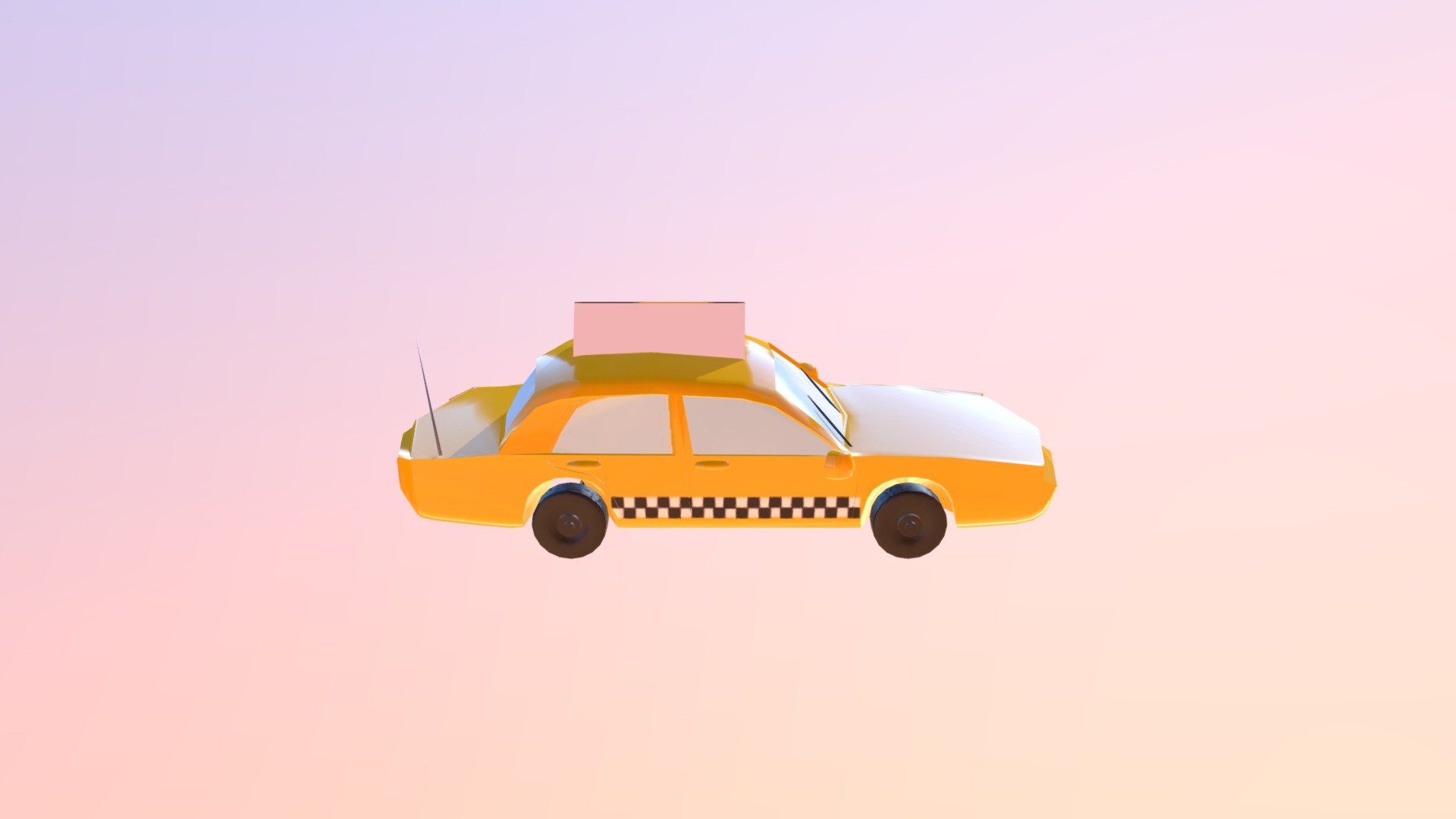 Taxi - 3D model by rbailey (@ryanscottbailey) [477e486] - Sketchfab