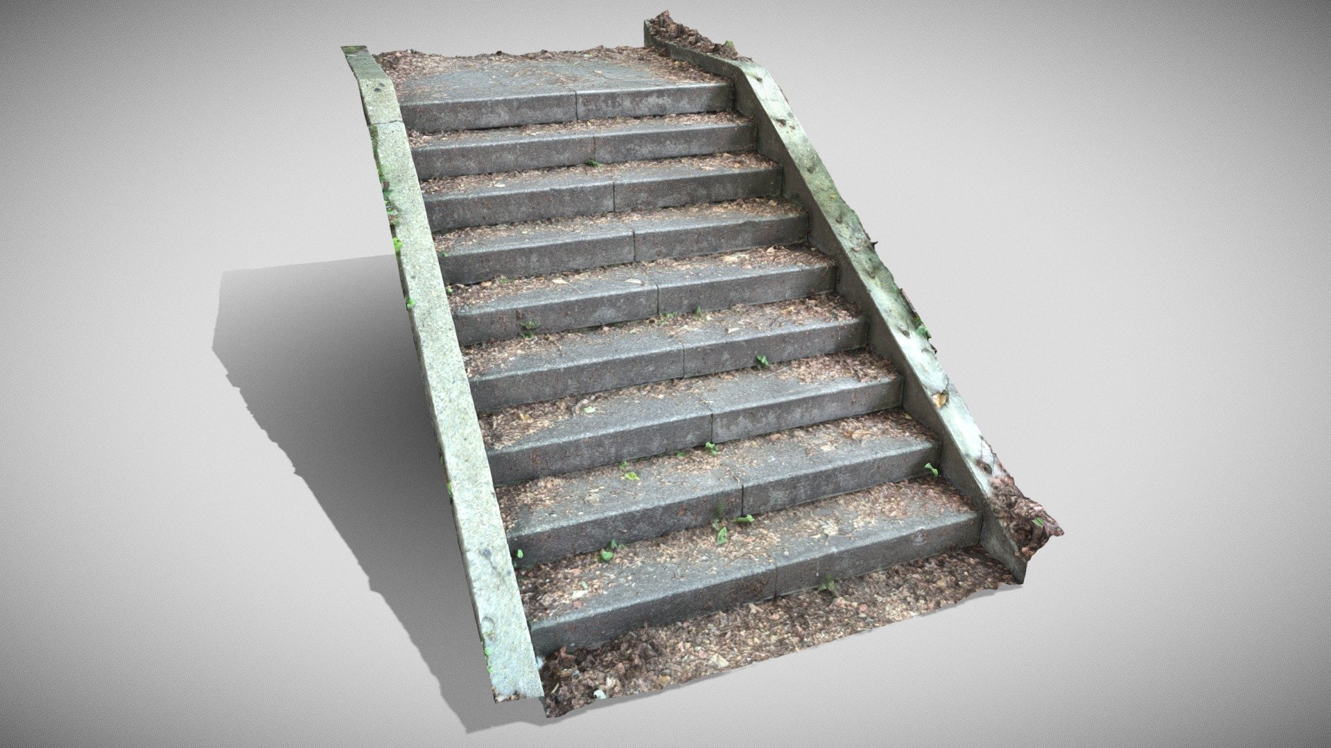 Stairs with fallen leaves scan - Download Free 3D model by JabRomich ...