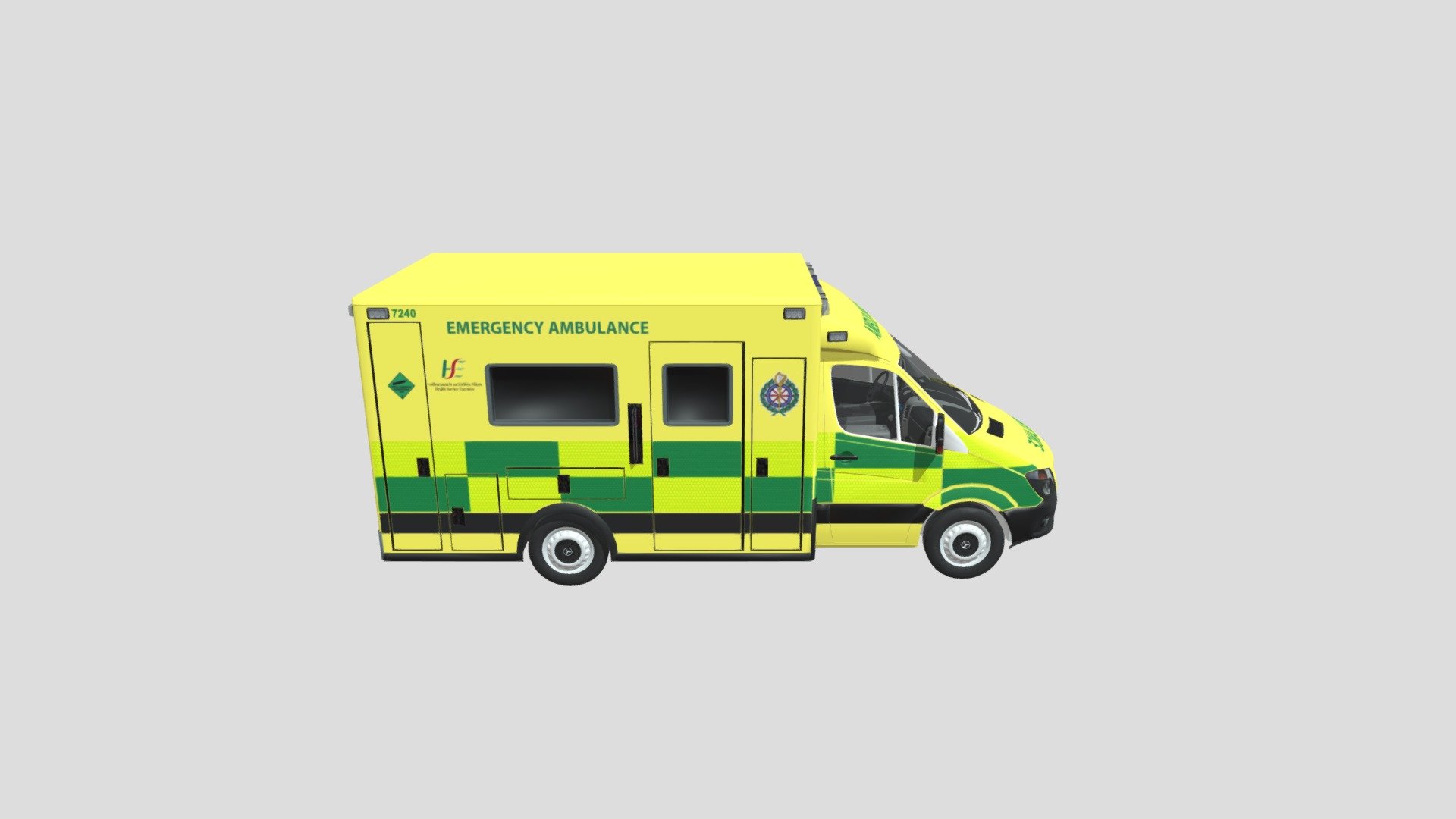 HSE Irish Ambulance - Download Free 3D model by Alexandrovich [4786631 ...