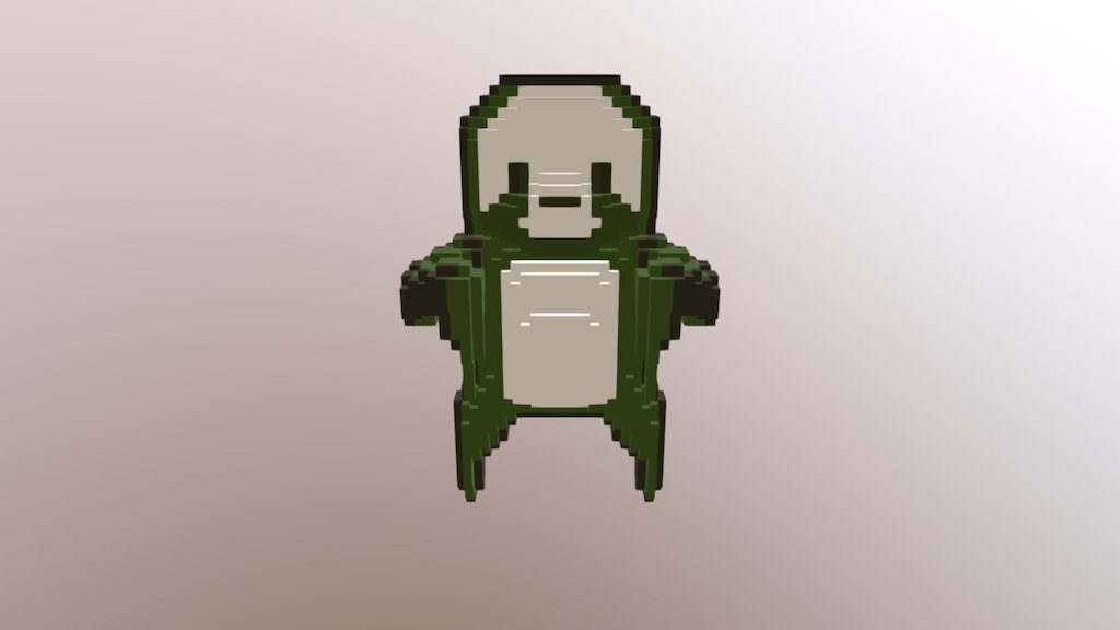 Battle Sloth Voxel Model - 3D model by Xuelder [4786677] - Sketchfab