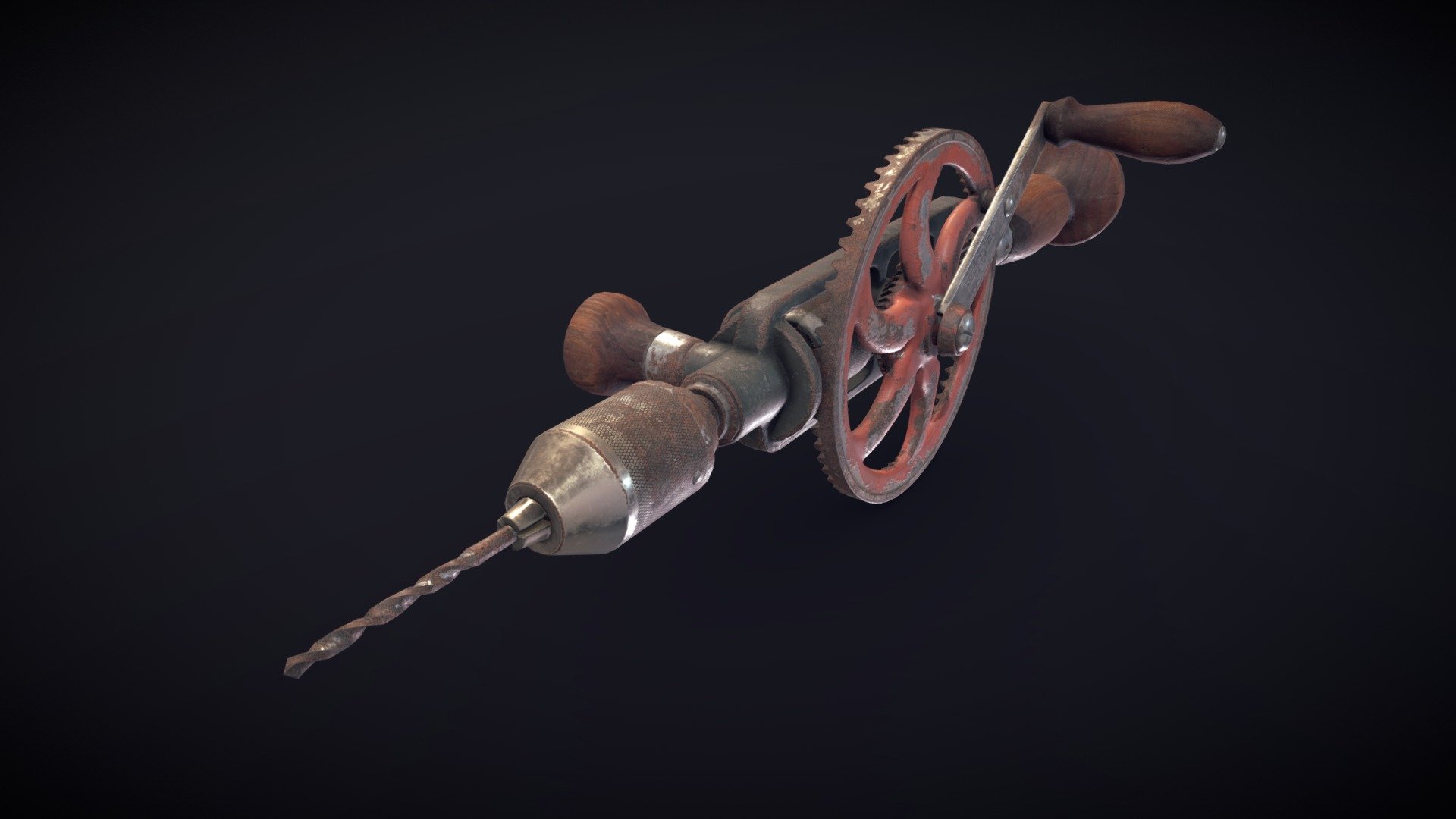 Goodell-Pratt 5 1/2 B Two-Speed Hand Drill - 3D model by Alex ...