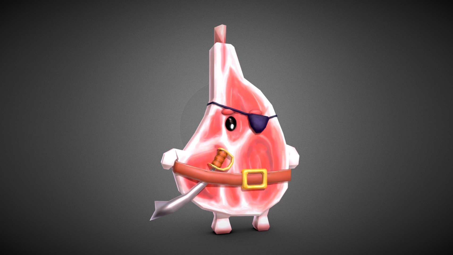 3December - Day 11 - Meat - Download Free 3D model by Izzy (@RigiT) [47873a0] - Sketchfab