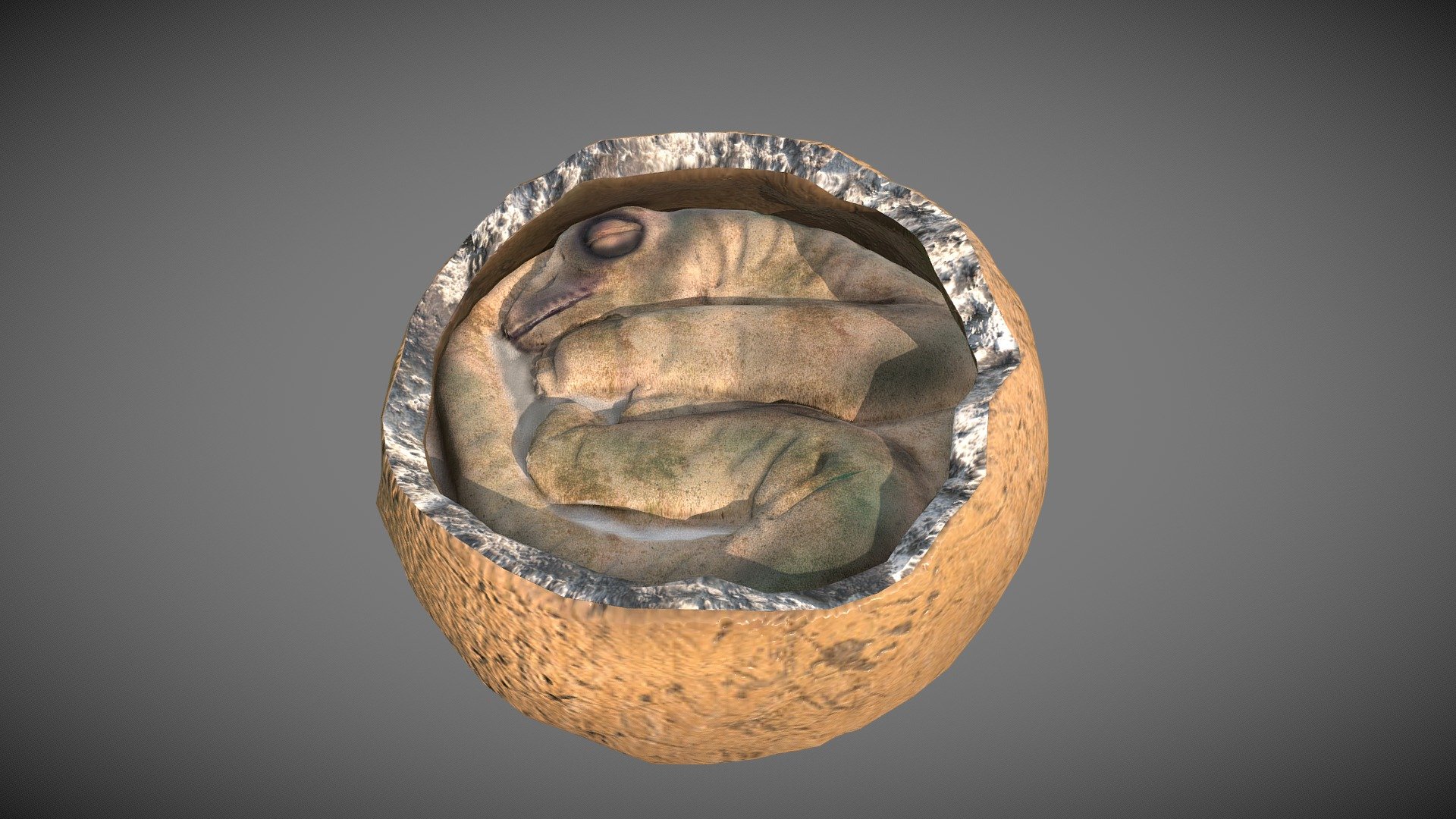Titanosaur Egg / Huevo Titanosaurio - Download Free 3D model by Ualde ...