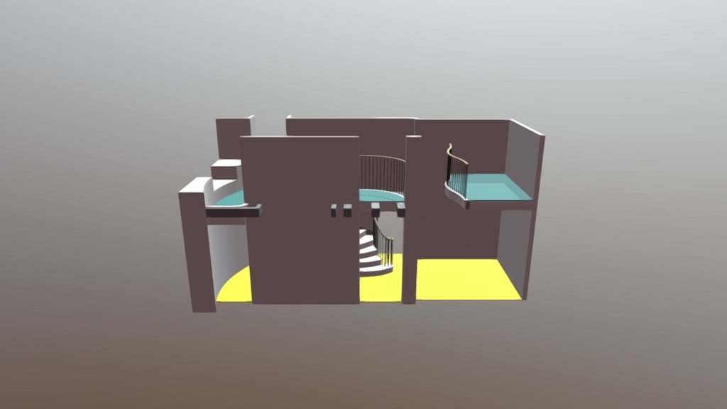 3D Stair - 3D model by bespokehandrails [4787b64] - Sketchfab