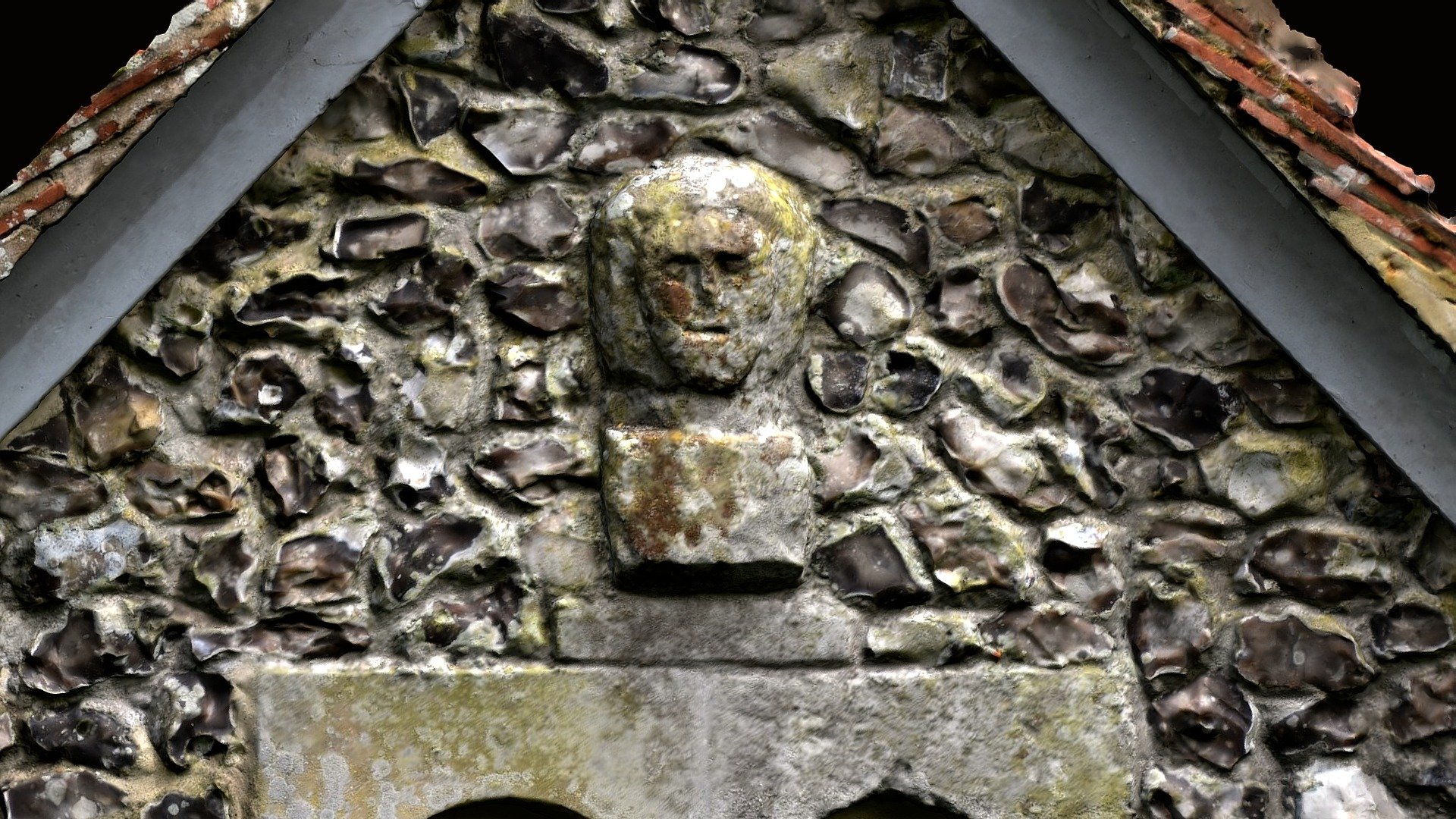 Medieval head carving, Knights Enham - 3D model by Kenneth Lymer ...