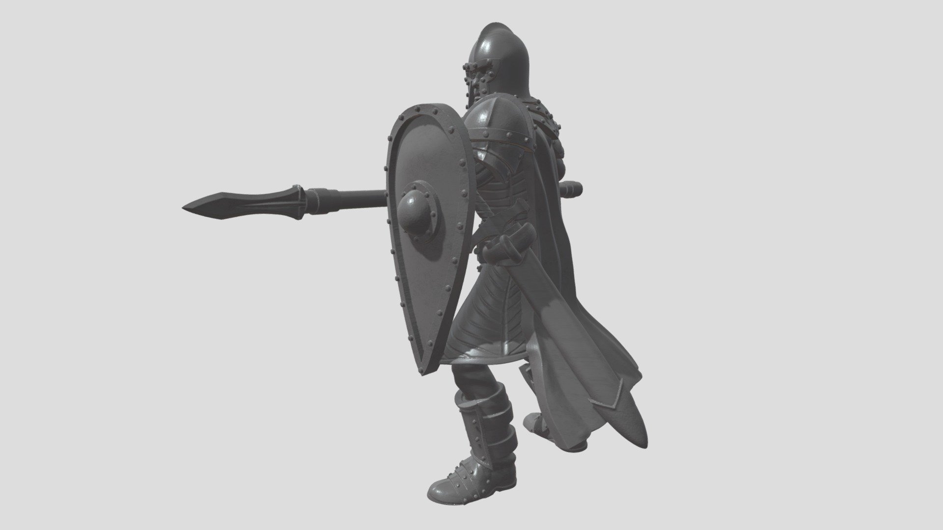 Guard - Spear - Fighting - 3D model by McNacMedia [478b3f4] - Sketchfab
